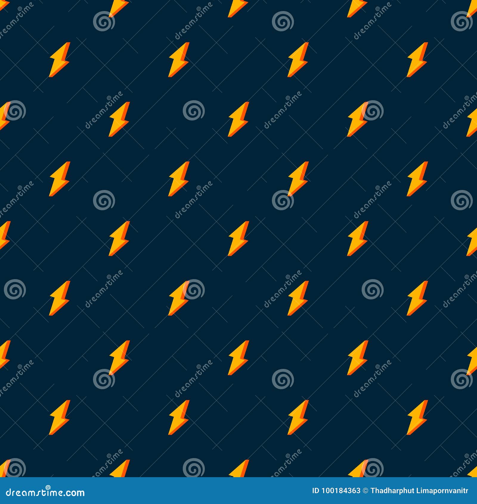 LIGHTNING PATTERN stock vector. Illustration of lightning - 100184363