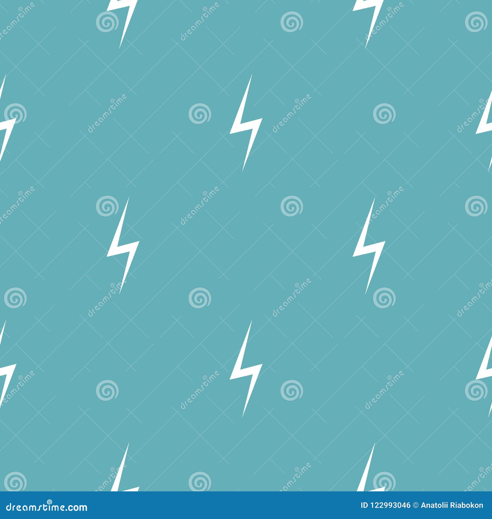 Lightning Pattern Seamless Blue Stock Illustration - Illustration of ...