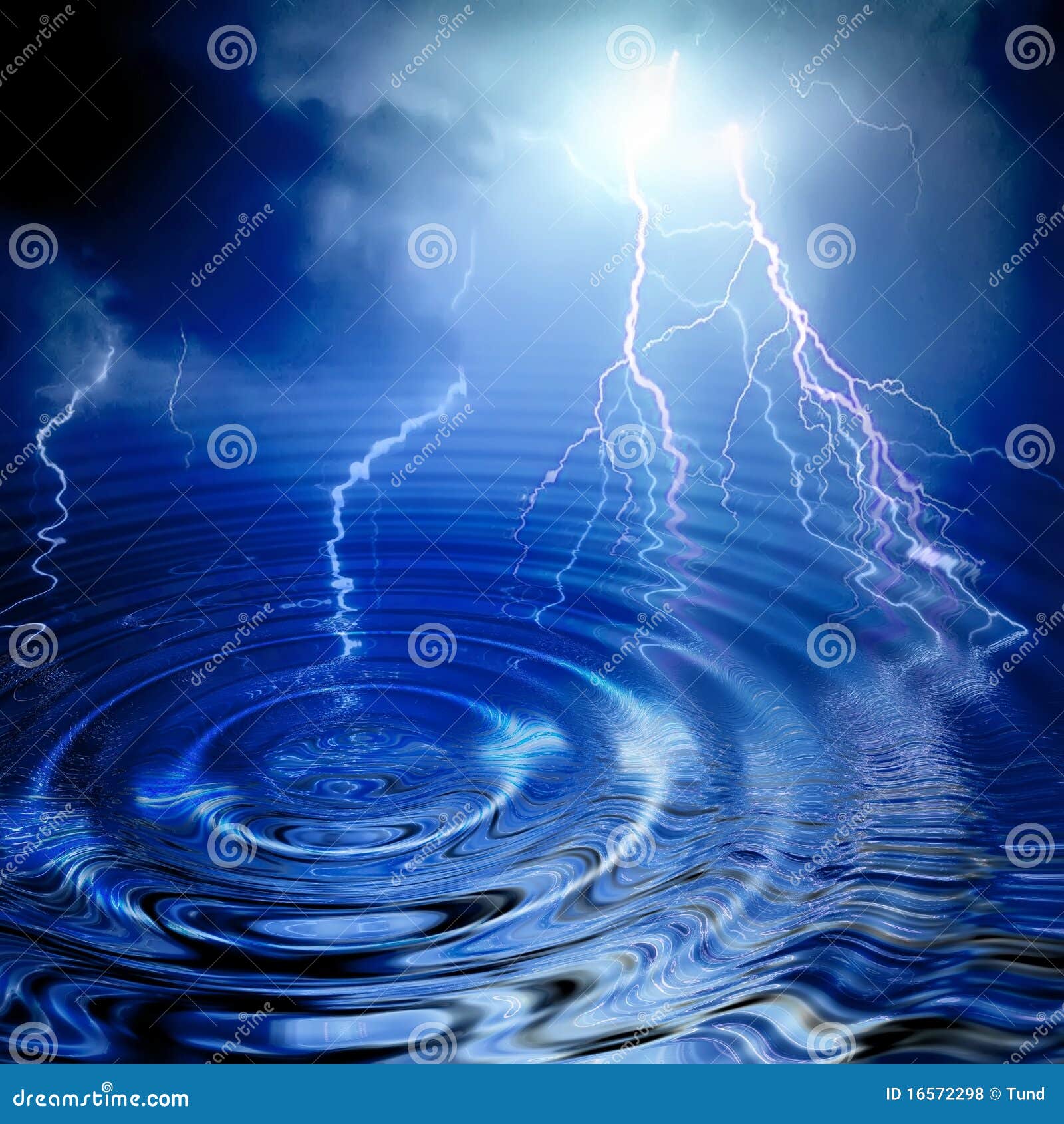 Lightning and ripple stock illustration. Illustration of color - 16572298