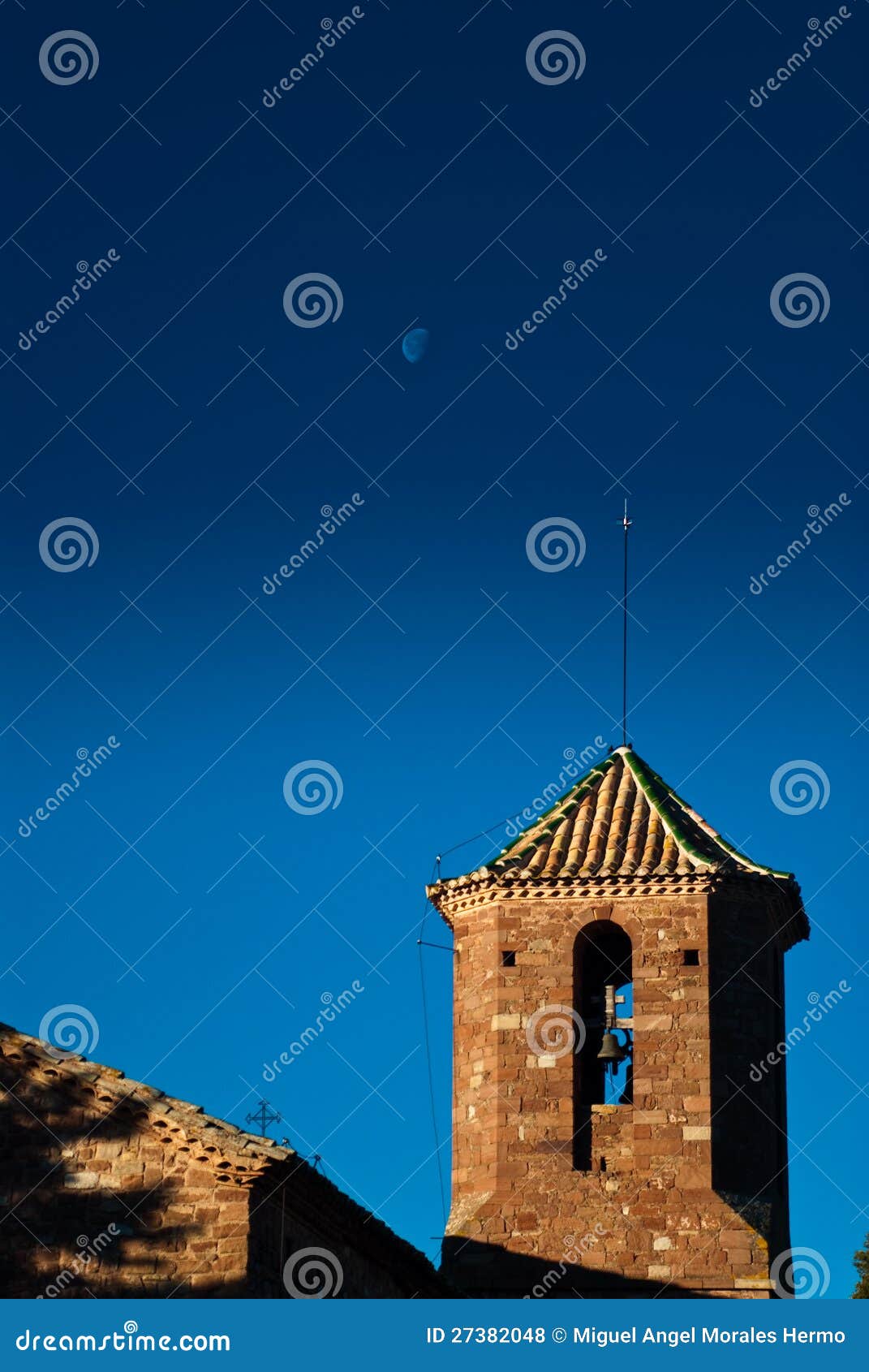 Lightning rod stock photo. Image of spain, belltower - 27382048