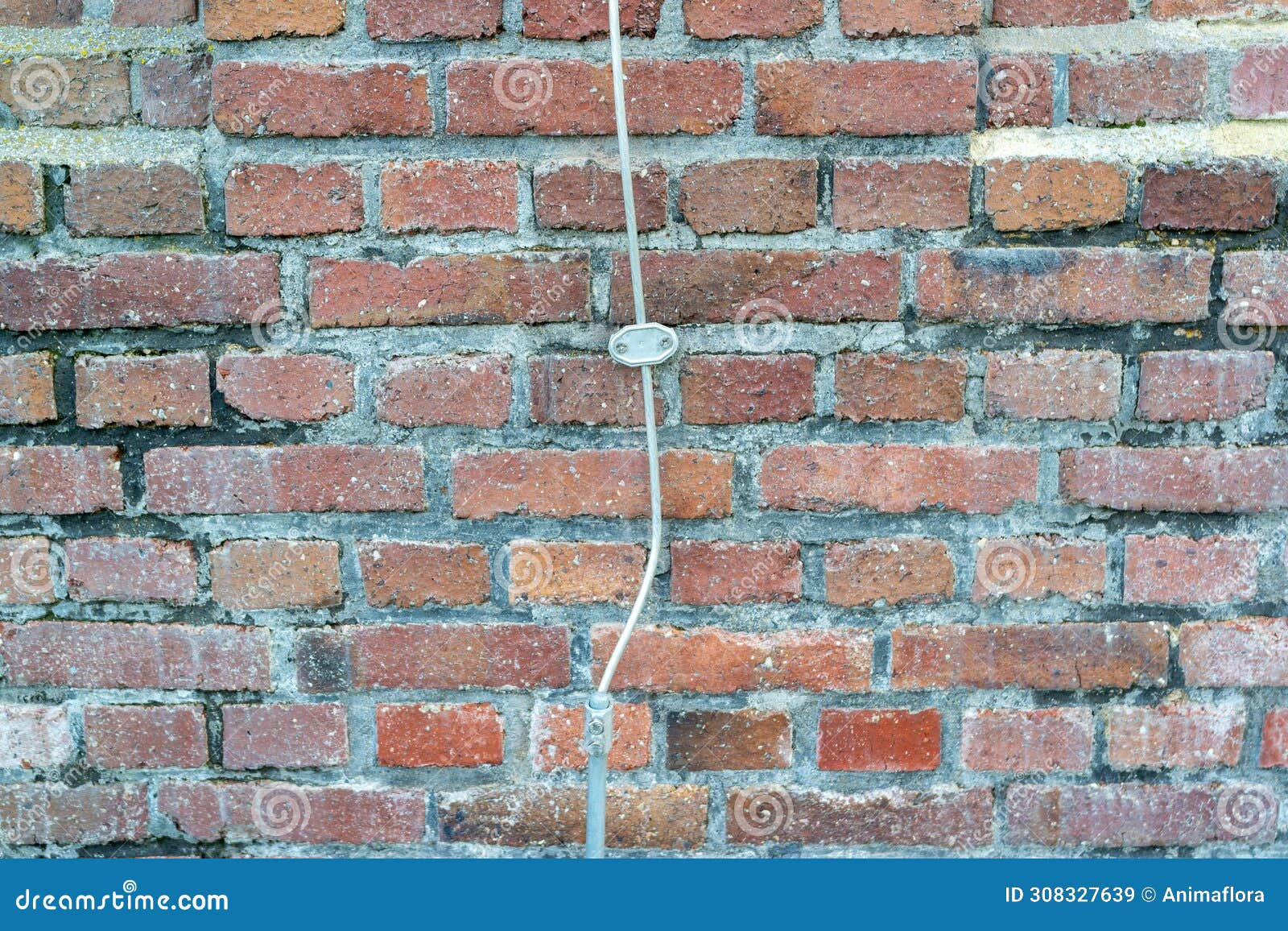 Lightning Rod on a Brick House Wall Stock Image - Image of lightning ...