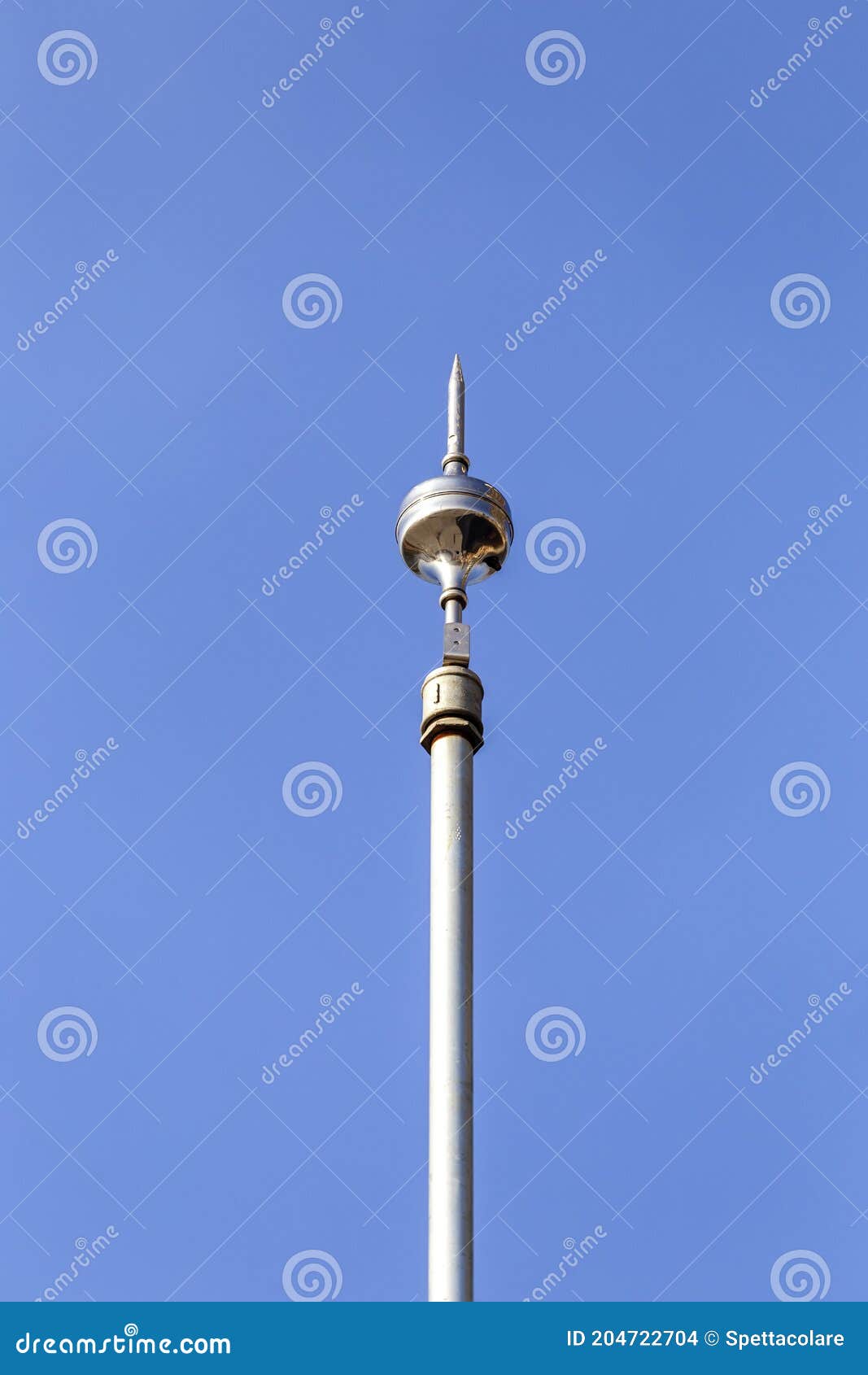 Lightning Rod or Lightning Conductor Installed on the Rooftop Stock ...