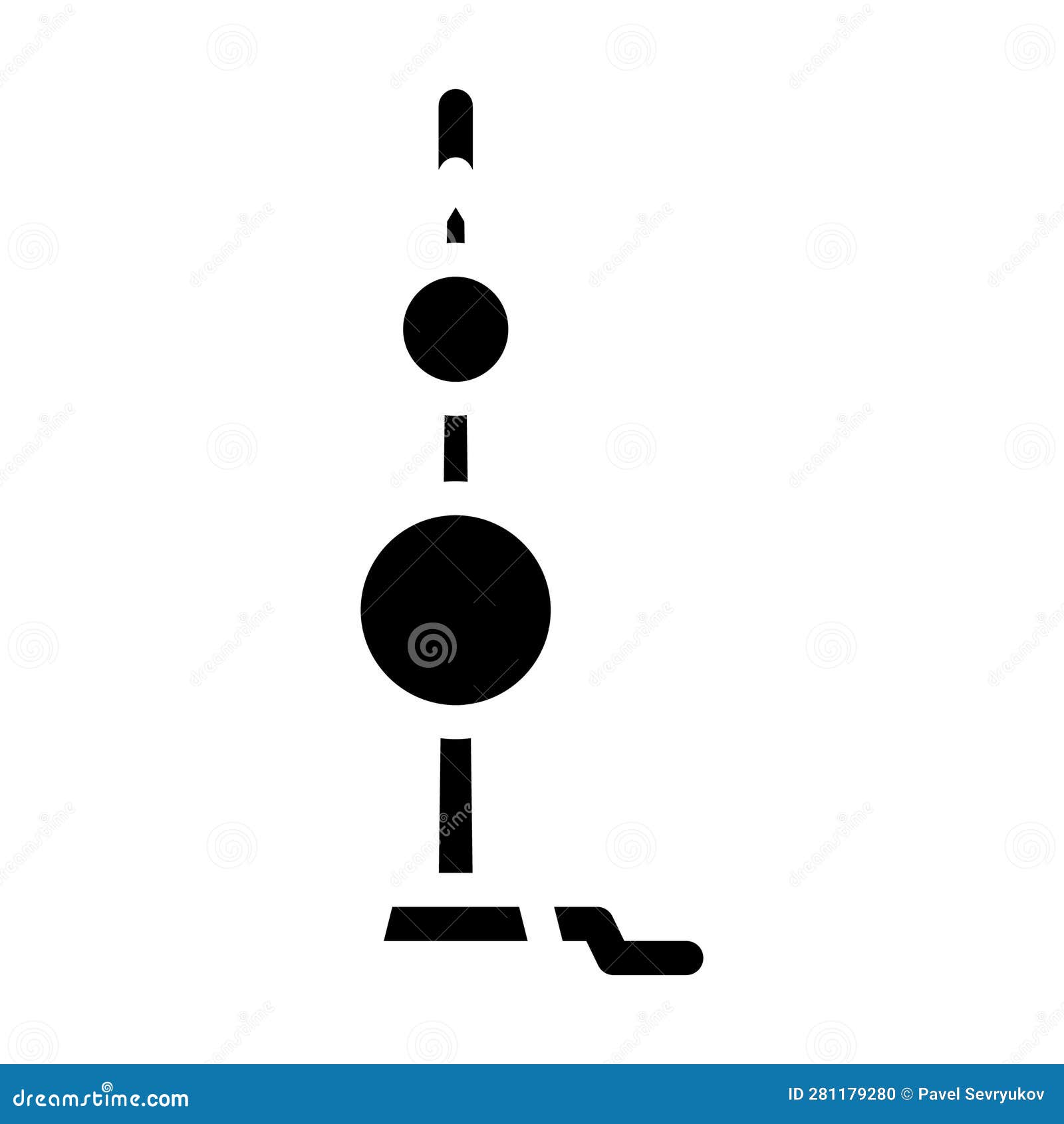 Lightning Rod Electrical Engineer Glyph Icon Vector Illustration Stock ...