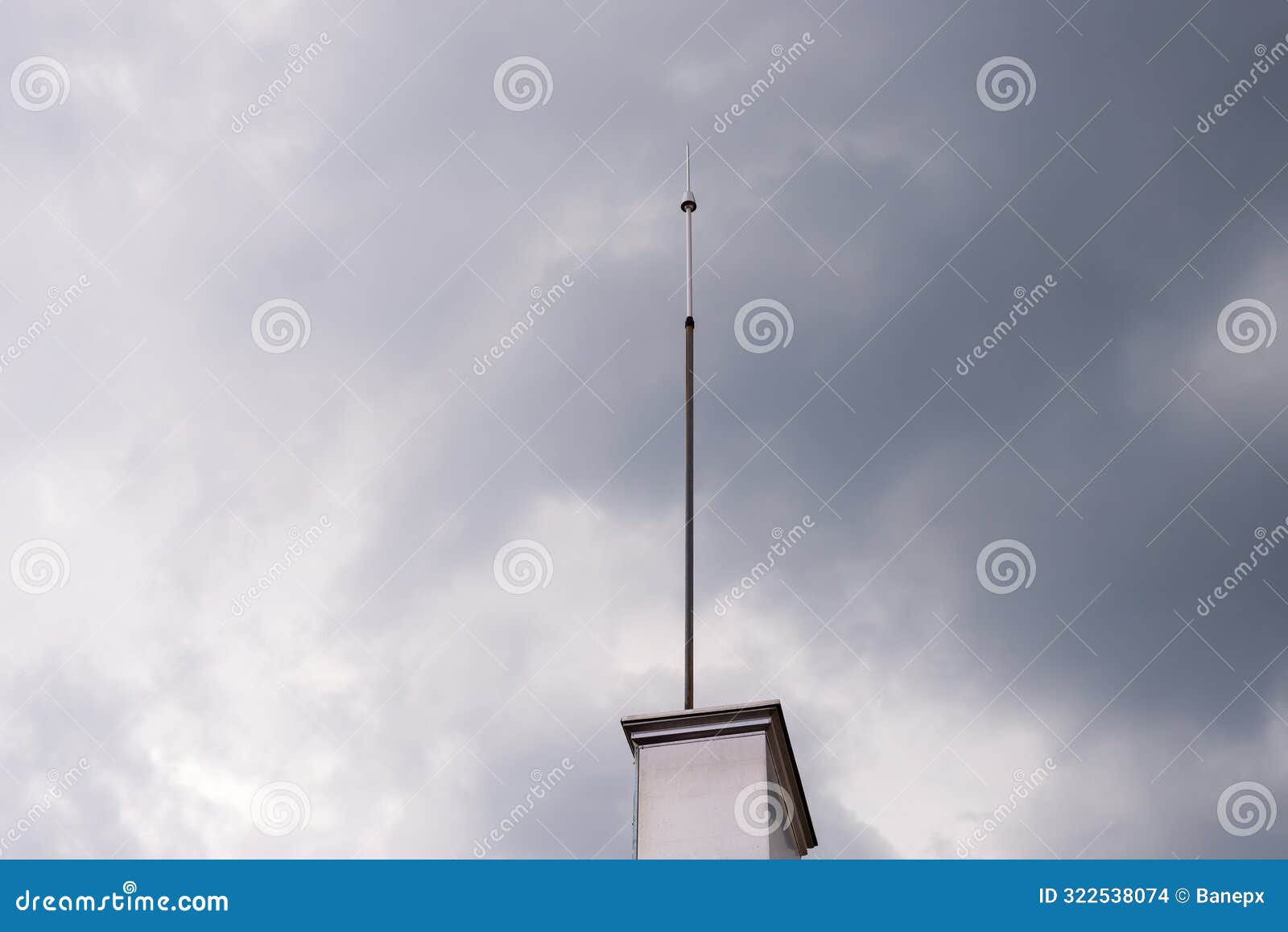 Lightning rod on a roof stock photo. Image of conductor - 322538074