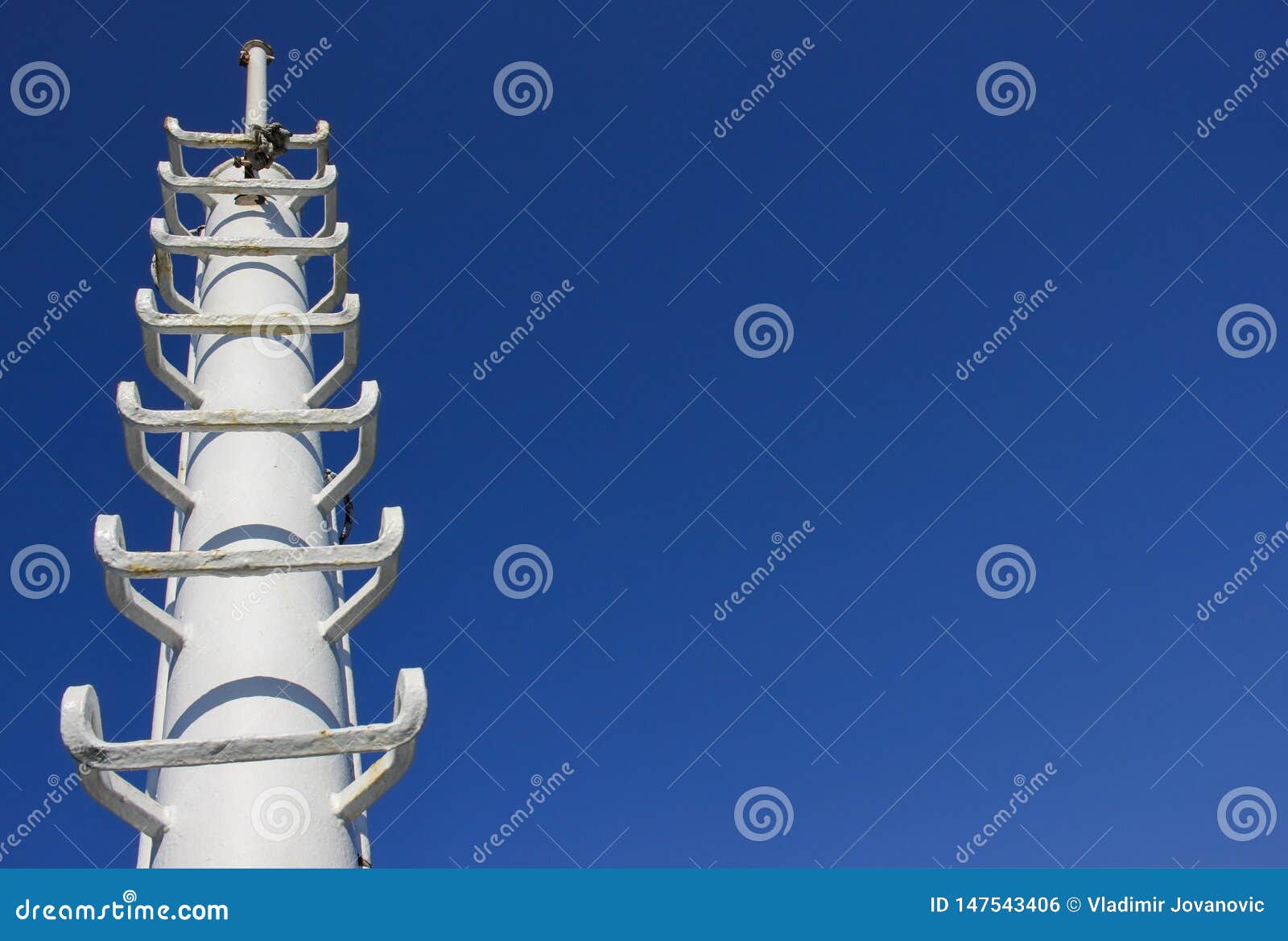 Lightning Rod on Ship Against Blue Sky Stock Photo - Image of colorful ...