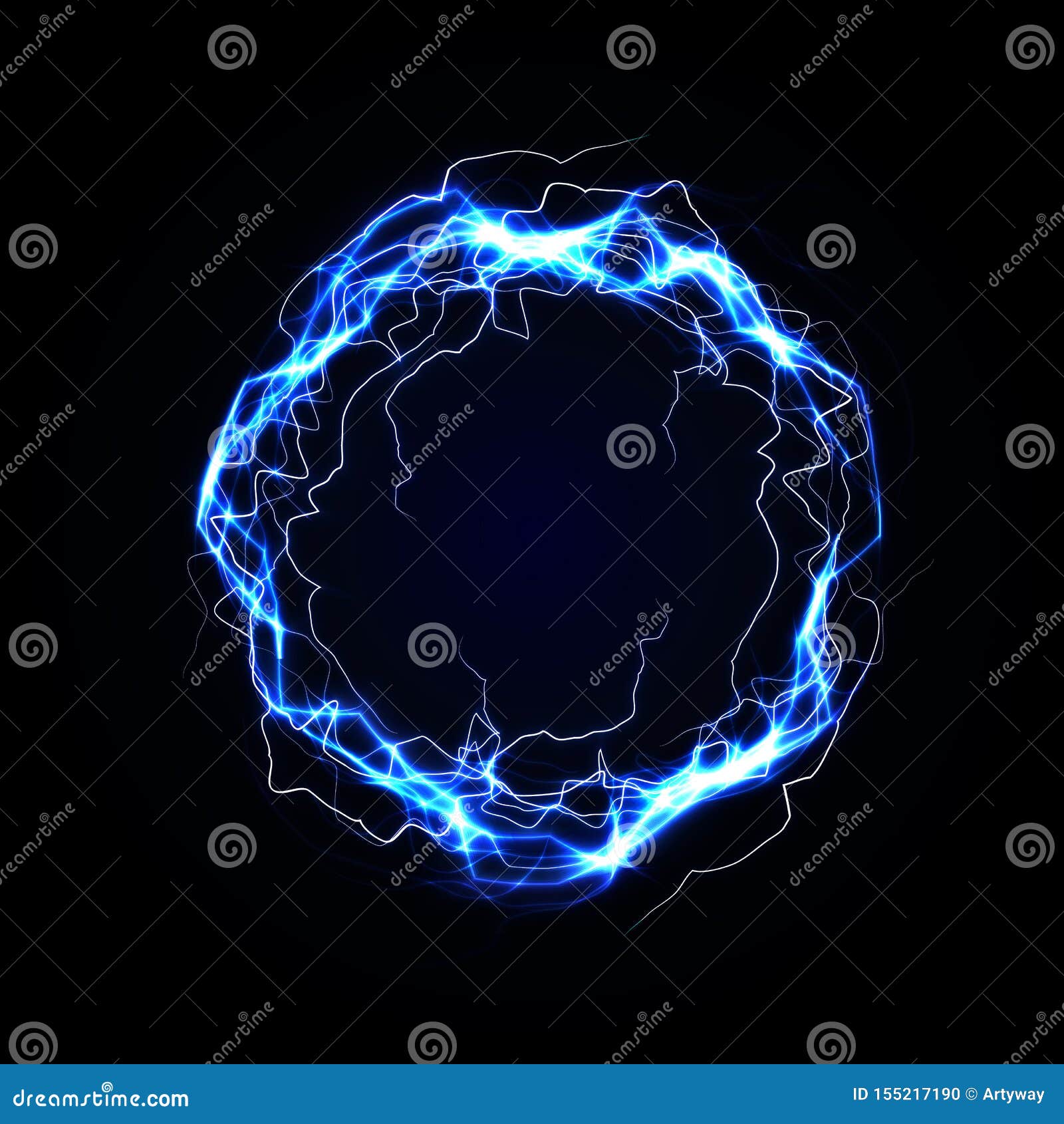 Portal With Plasma Particles Black And White Texture Stock Photo ...