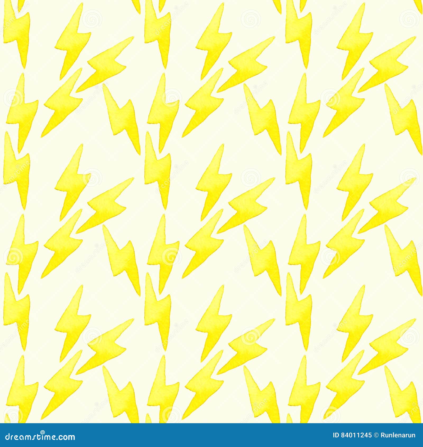 Lightning. Seamless Watercolor Pattern Stock Illustration ...