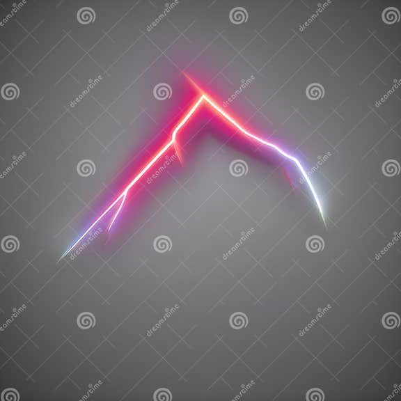 Lightning Shape Logo Style on Grey Background, Isolated. Generative AI ...