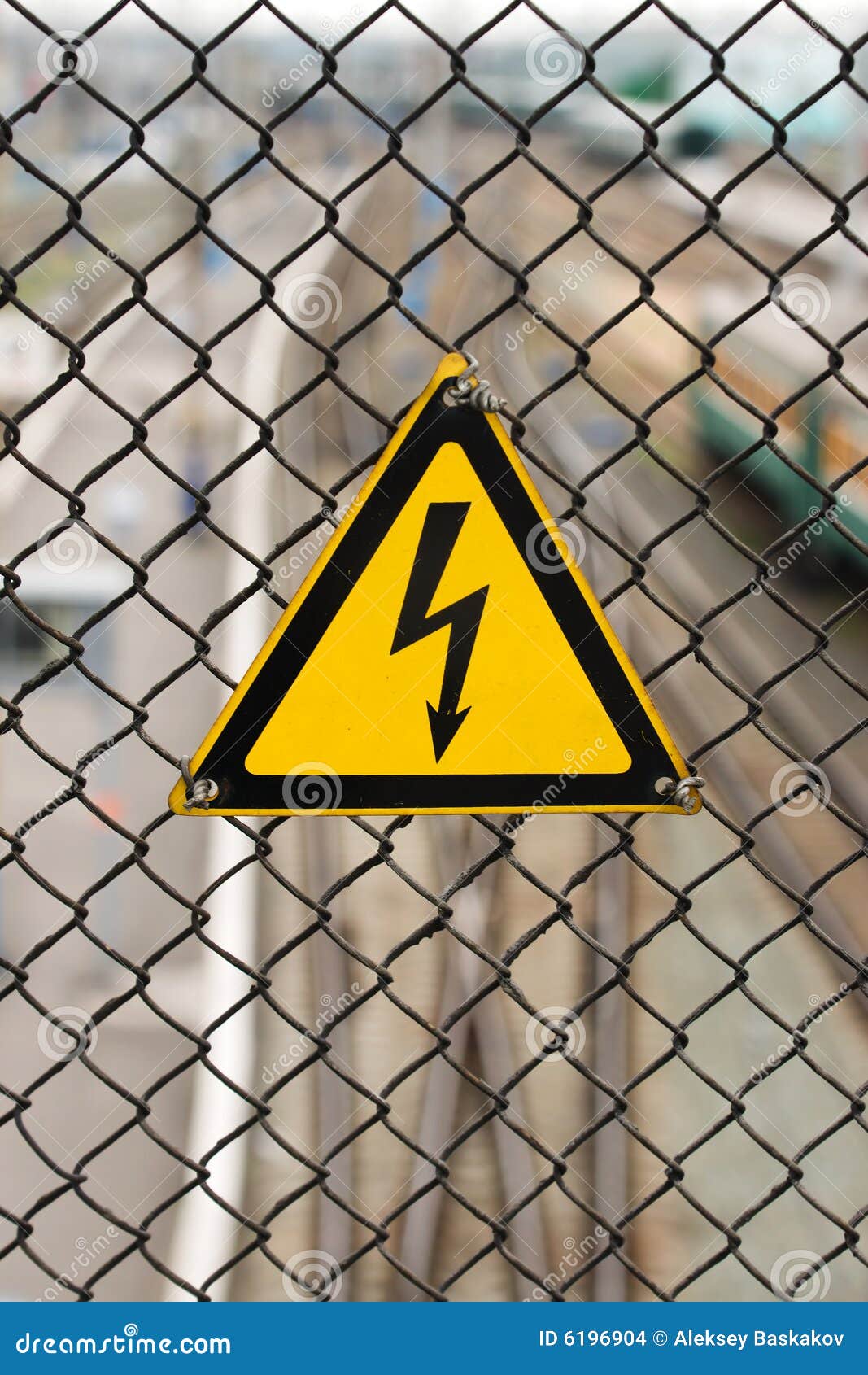 Lightning sign stock photo. Image of aluminum, banner - 6196904