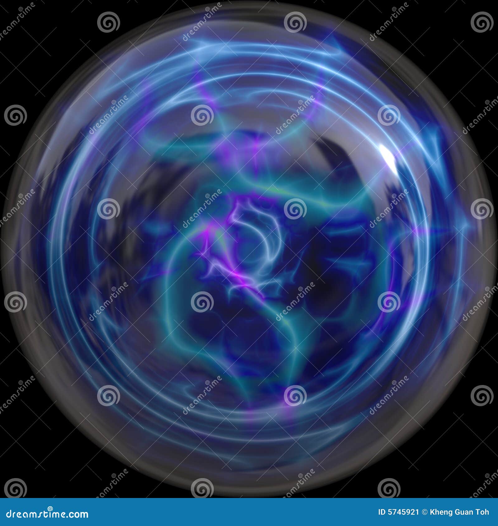 Lightning sphere stock illustration. Illustration of colorful - 5745921