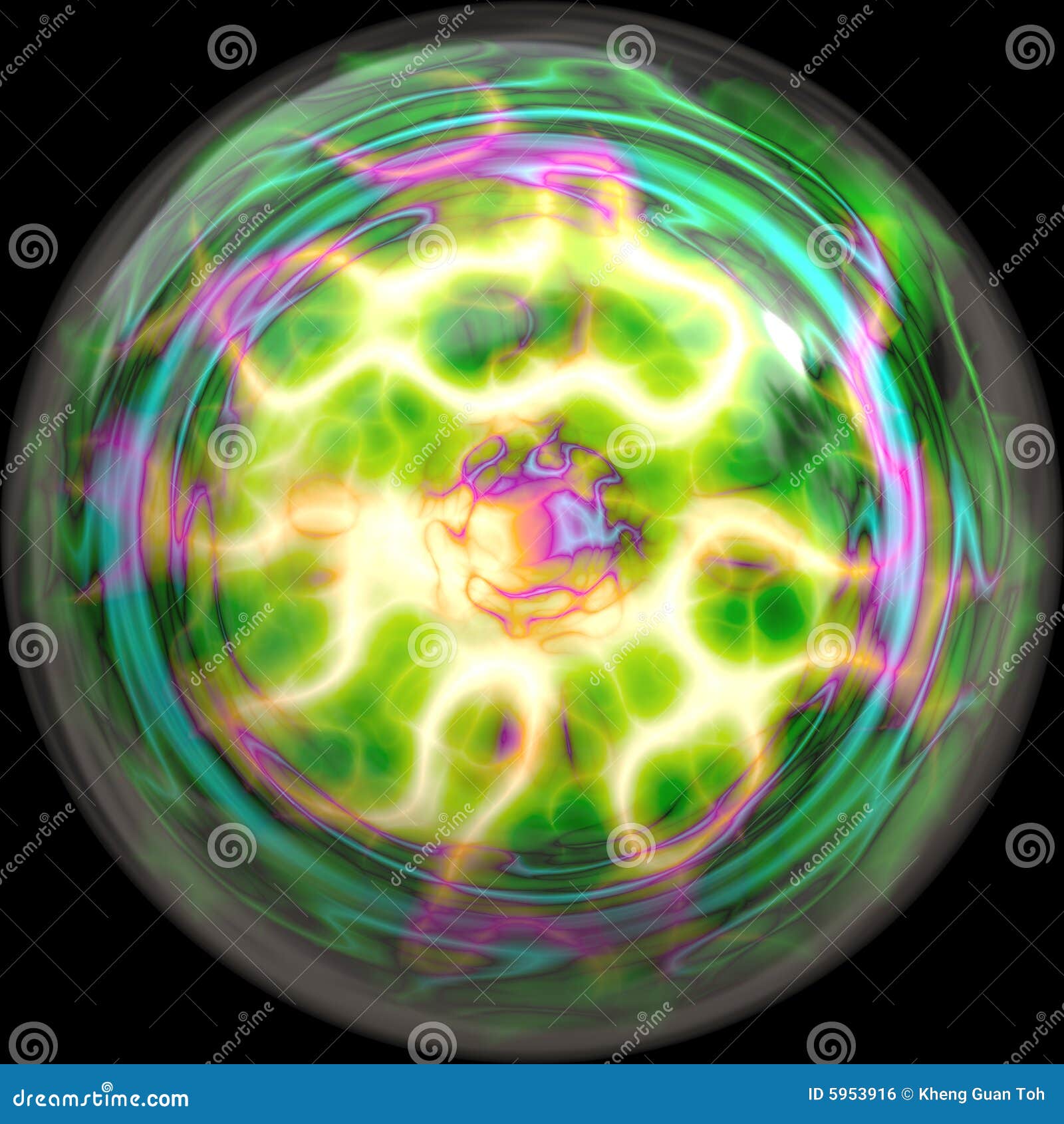 Lightning sphere stock illustration. Illustration of swirling - 5953916
