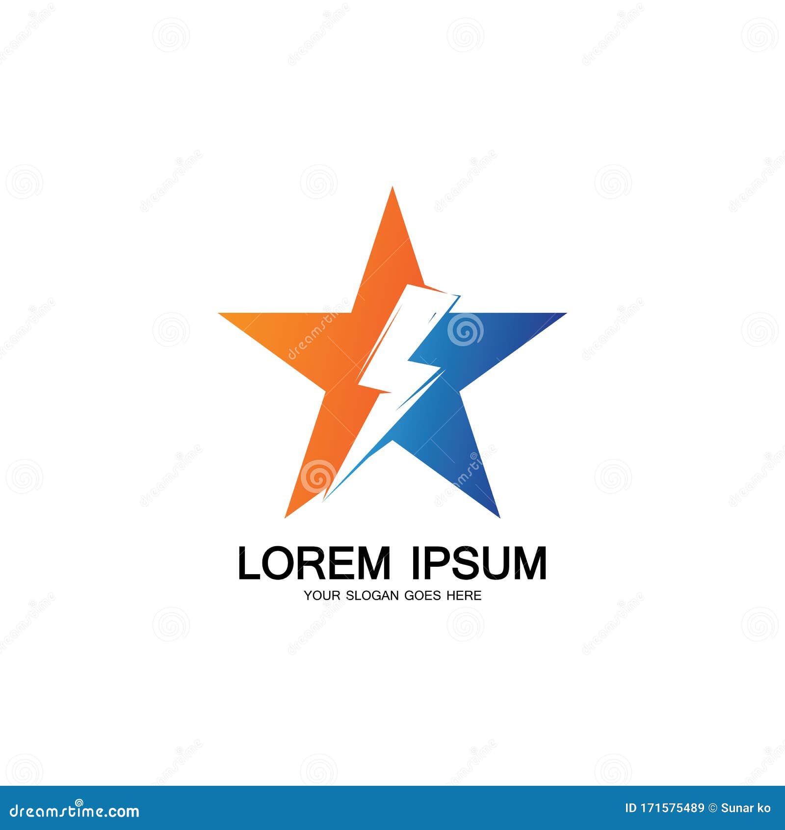 Lightning Star,Energy Star Logo Vector Icon Design Template Royalty ...