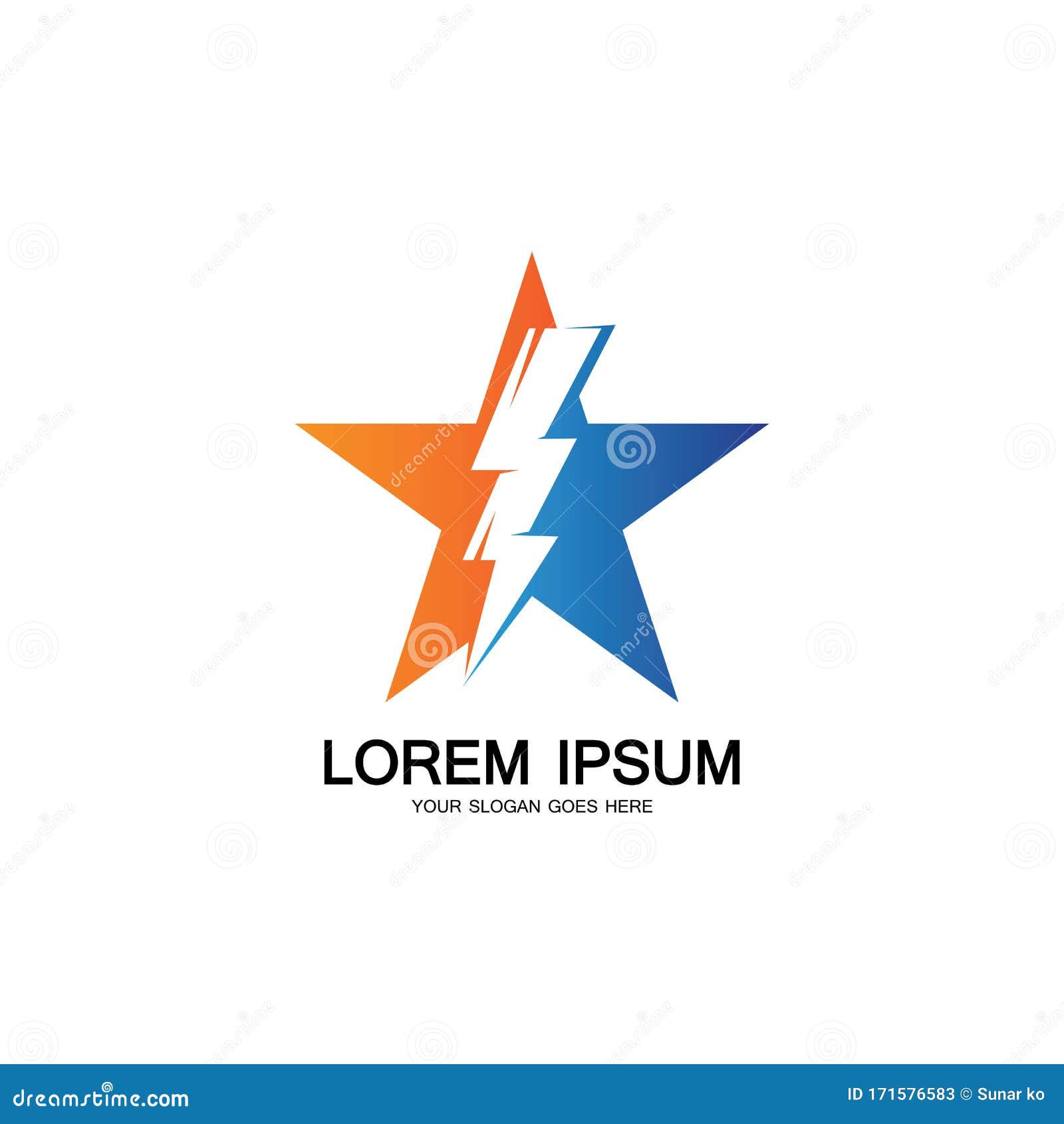 Lightning Star,Energy Star Logo Vector Icon Design Template Stock ...