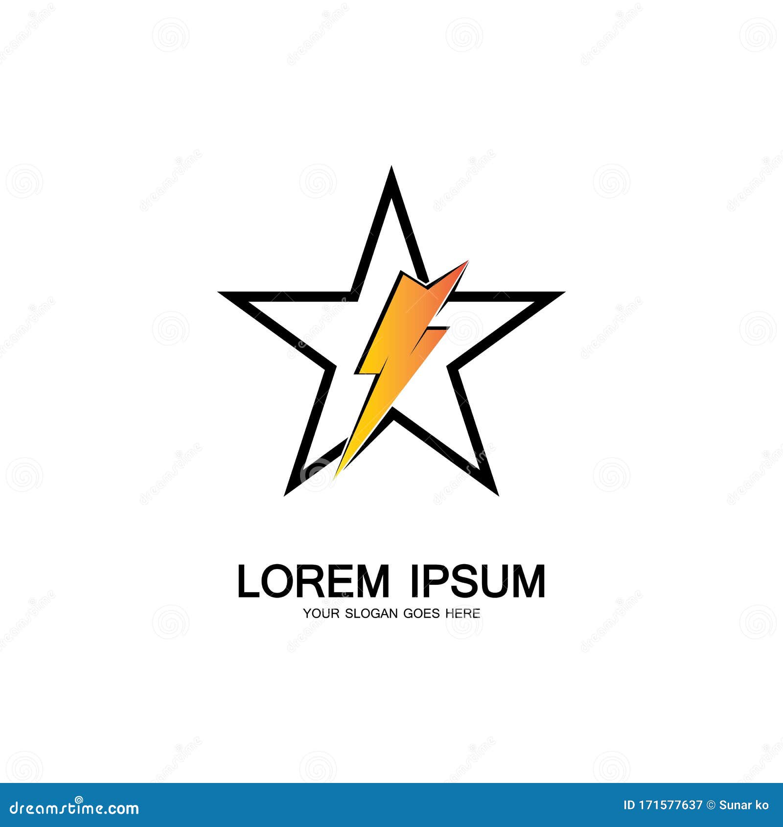Lightning Star,Energy Star Logo Vector Icon Design Template Stock ...
