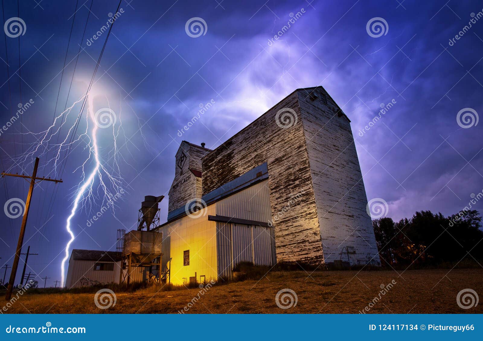 Lightning Storm Canada stock photo. Image of scenery - 124117134