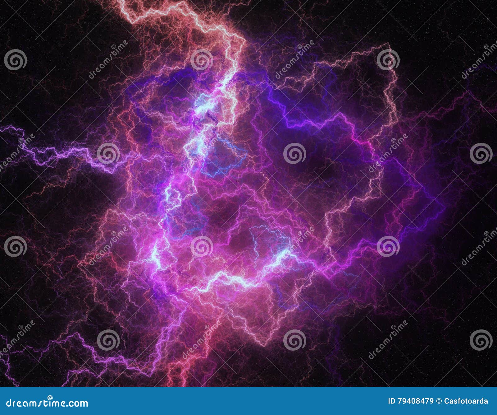 Lightning Storm Like Space Abstract Background. Stock Illustration ...