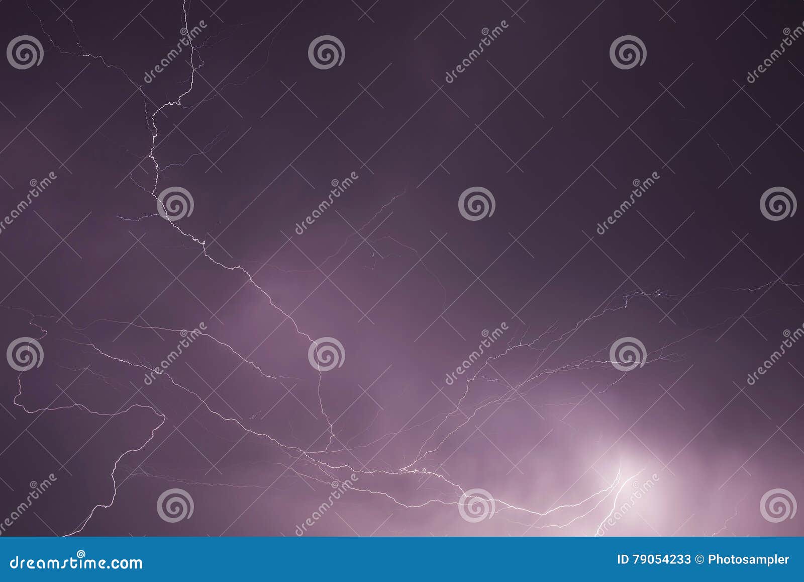 Lightning storm scene stock image. Image of storm, electricity - 79054233