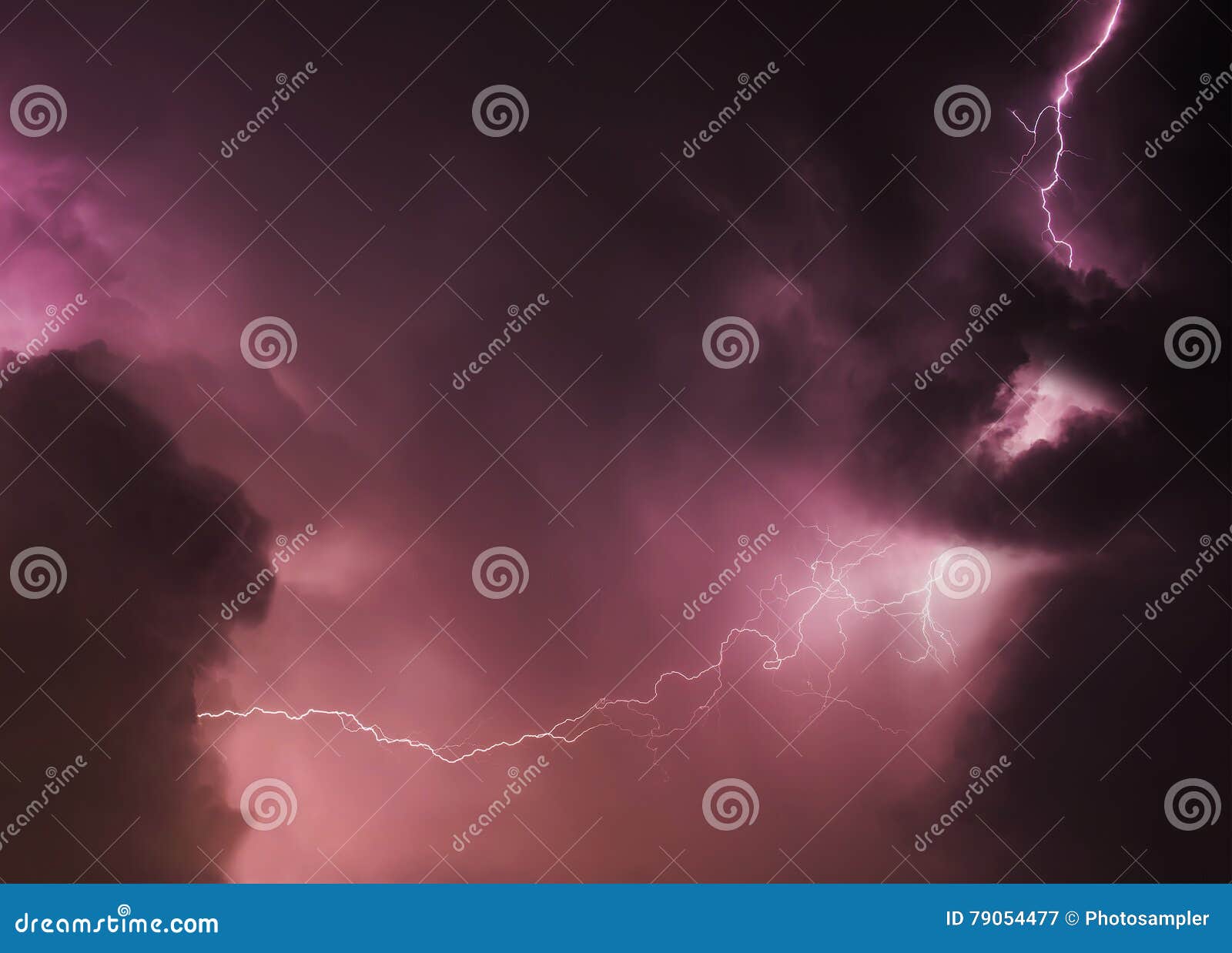 Lightning storm scene stock image. Image of extreme, storm - 79054477