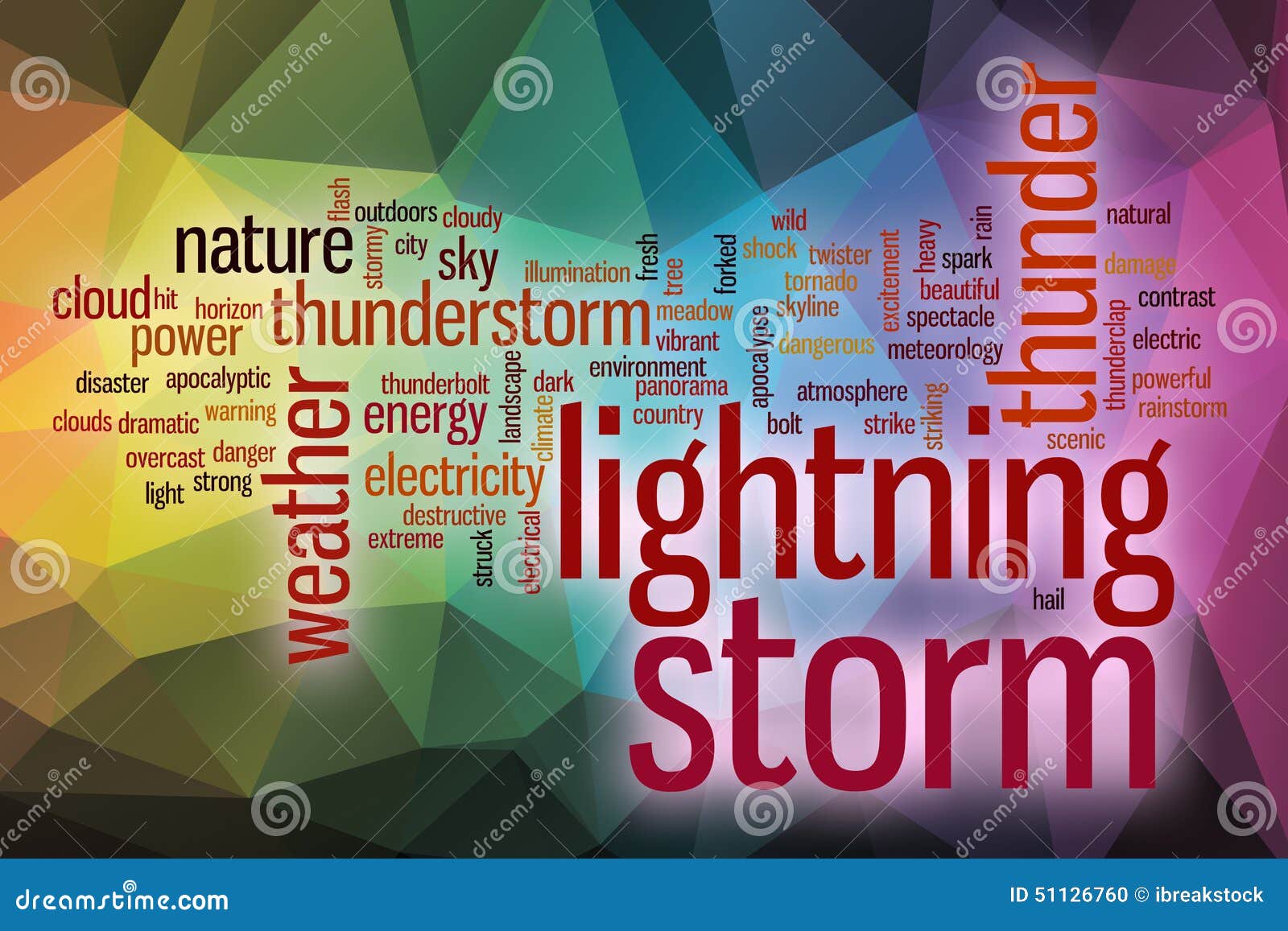 Lightning Storm Word Cloud Abstract Background Stock Illustrations – 7 ...