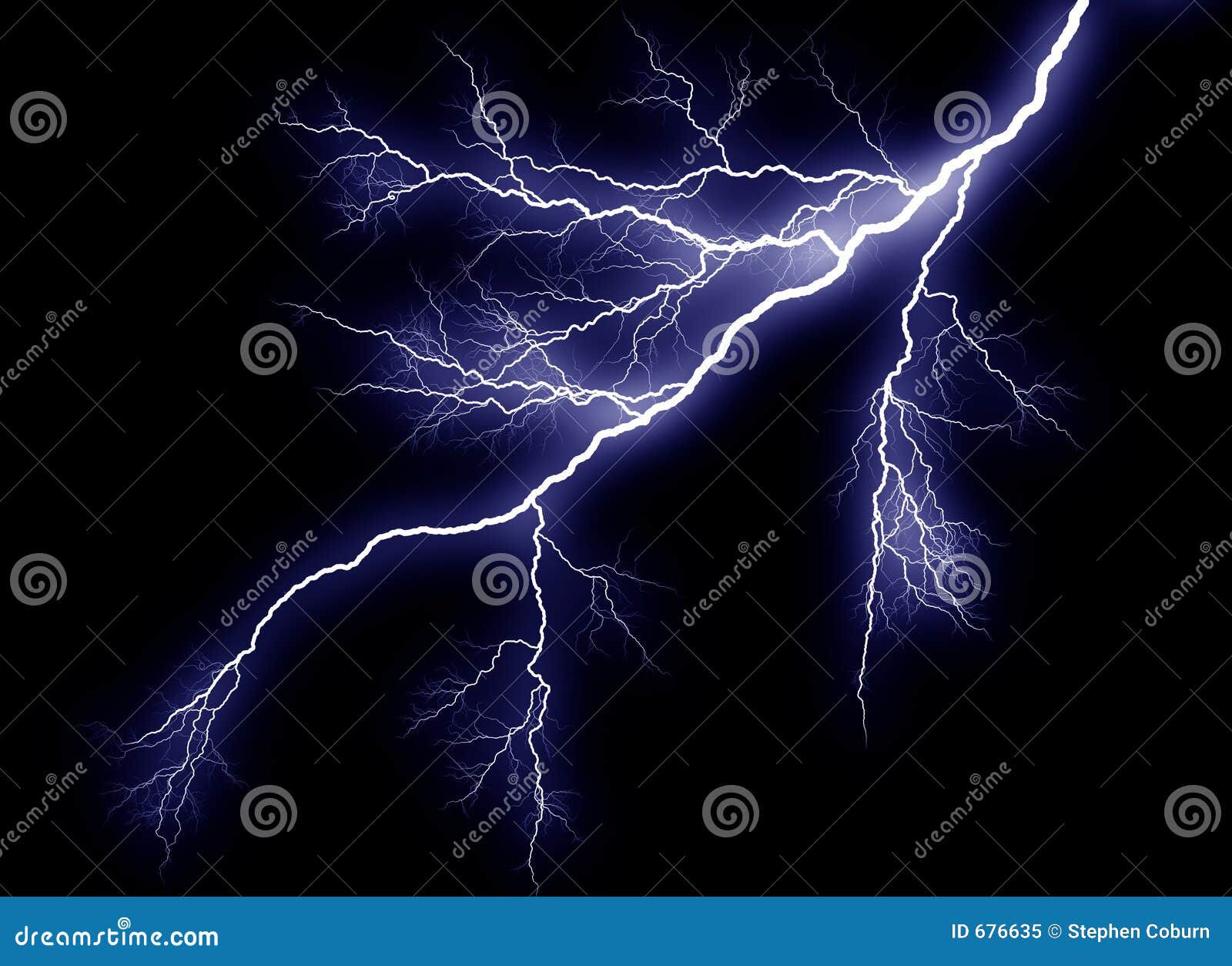 Lightning Strike stock illustration. Illustration of electrical - 676635