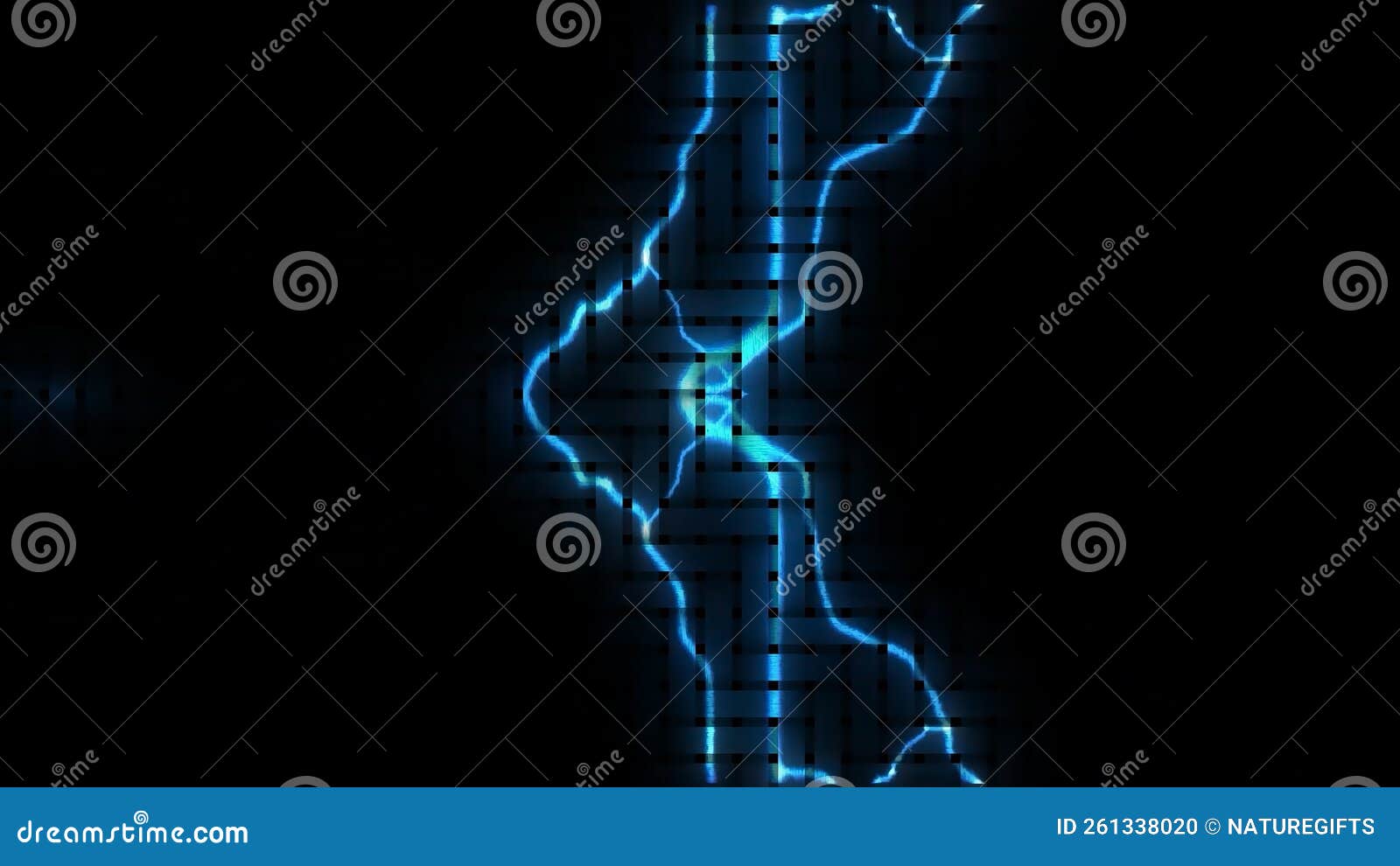 Lightning Strike and Dramatic Digital Stock Illustration - Illustration ...