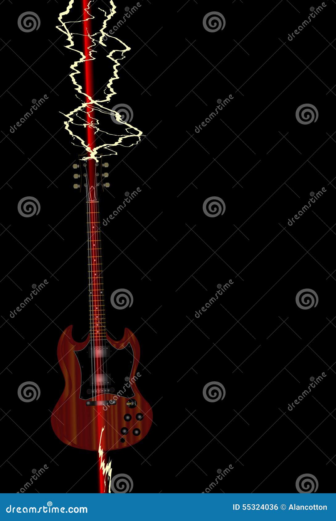 Lightning Strike Solid Electric Stock Illustration - Illustration of ...