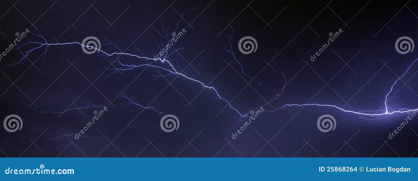Lightning strike spreading stock photo. Image of thunderbolt - 25868264