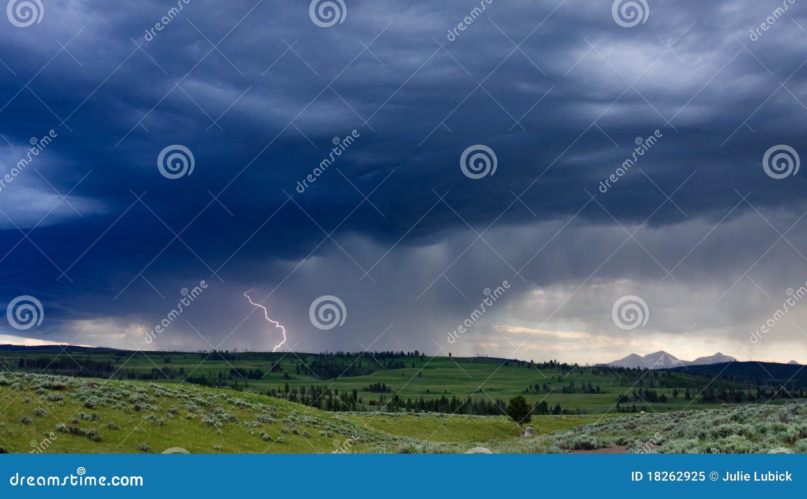 Lightning Strike and Storm Clouds Stock Image - Image of north, outdoor ...