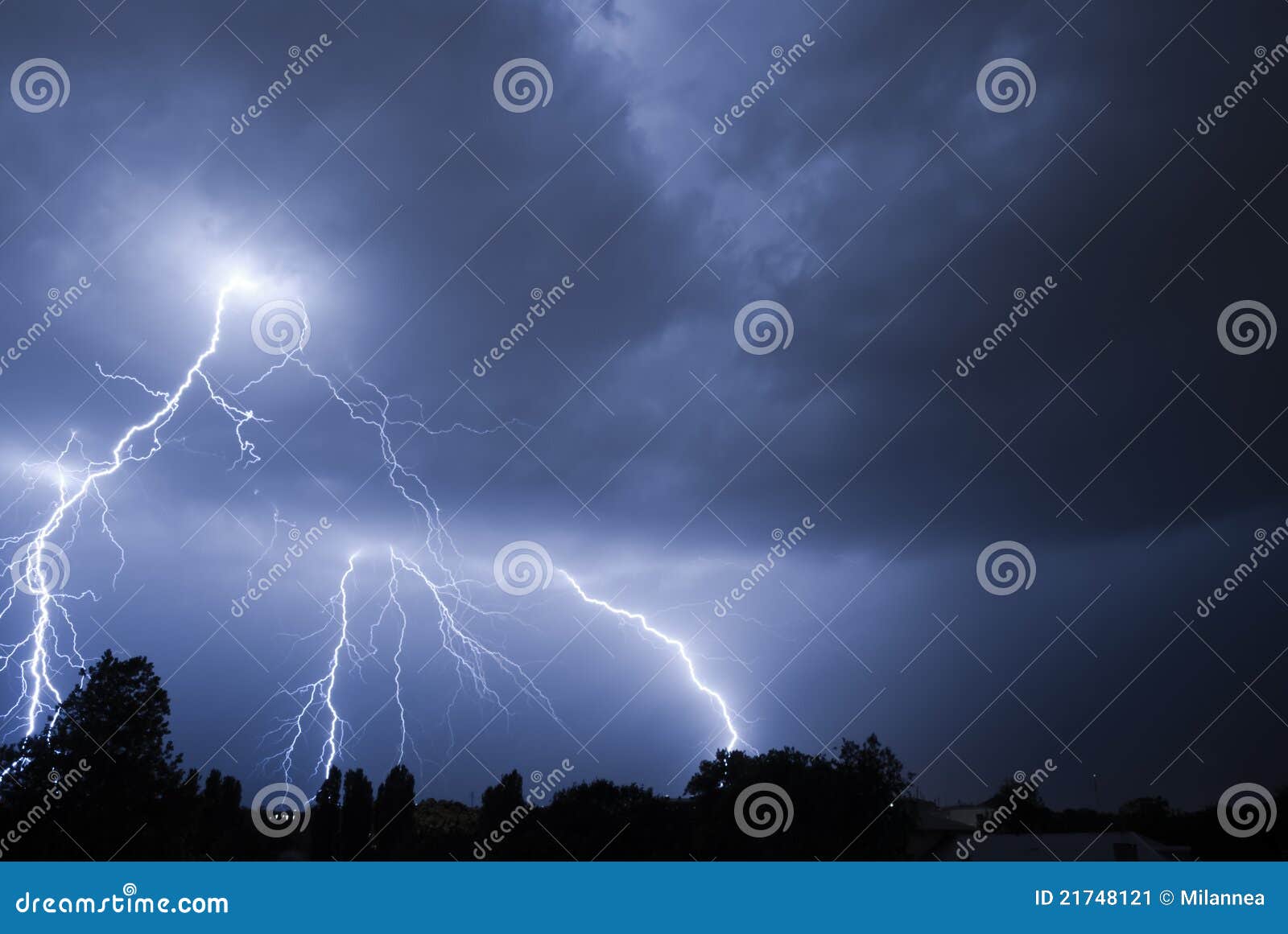 Lightning Strike v1 stock image. Image of night, thunderstrike - 21748121