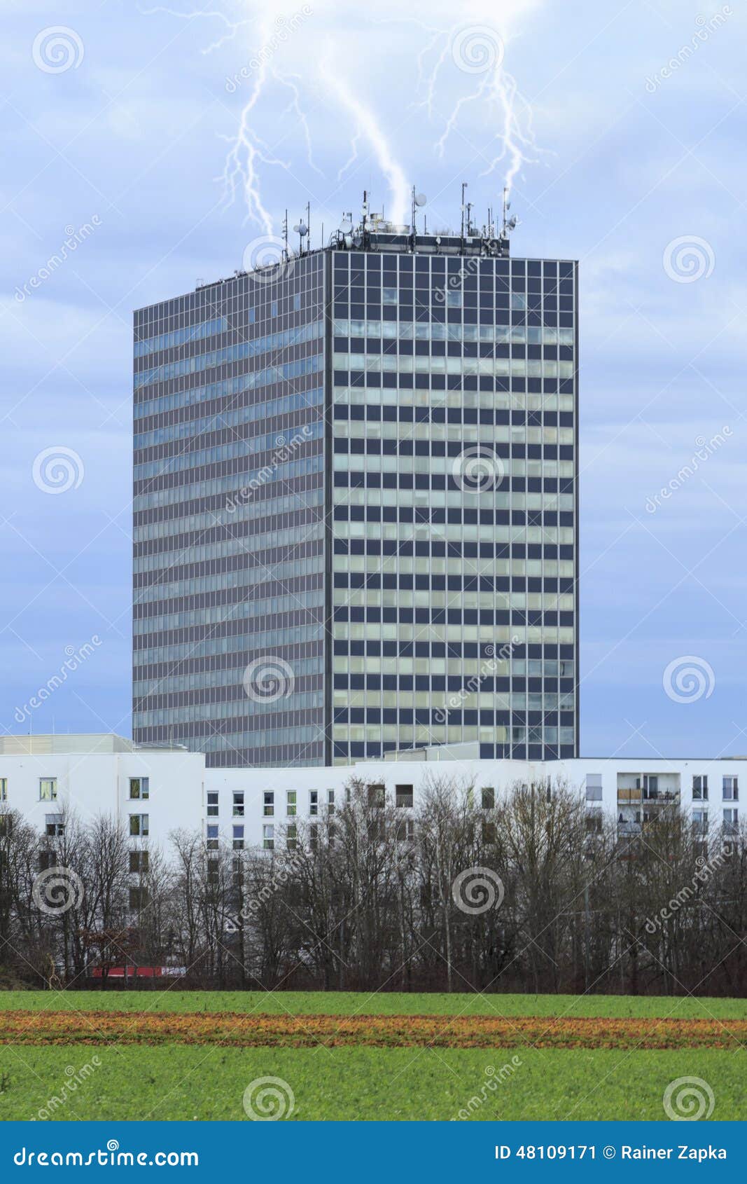 Lightning stock image. Image of contrast, architecture - 48109171