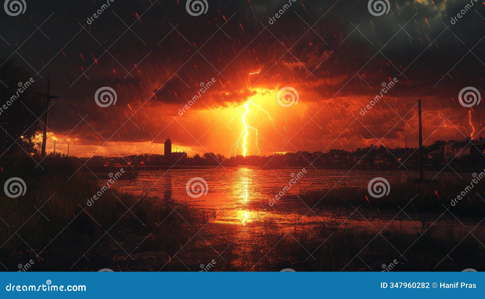 Lightning Strikes And Sparks, Electrical Energy On Transparent ...