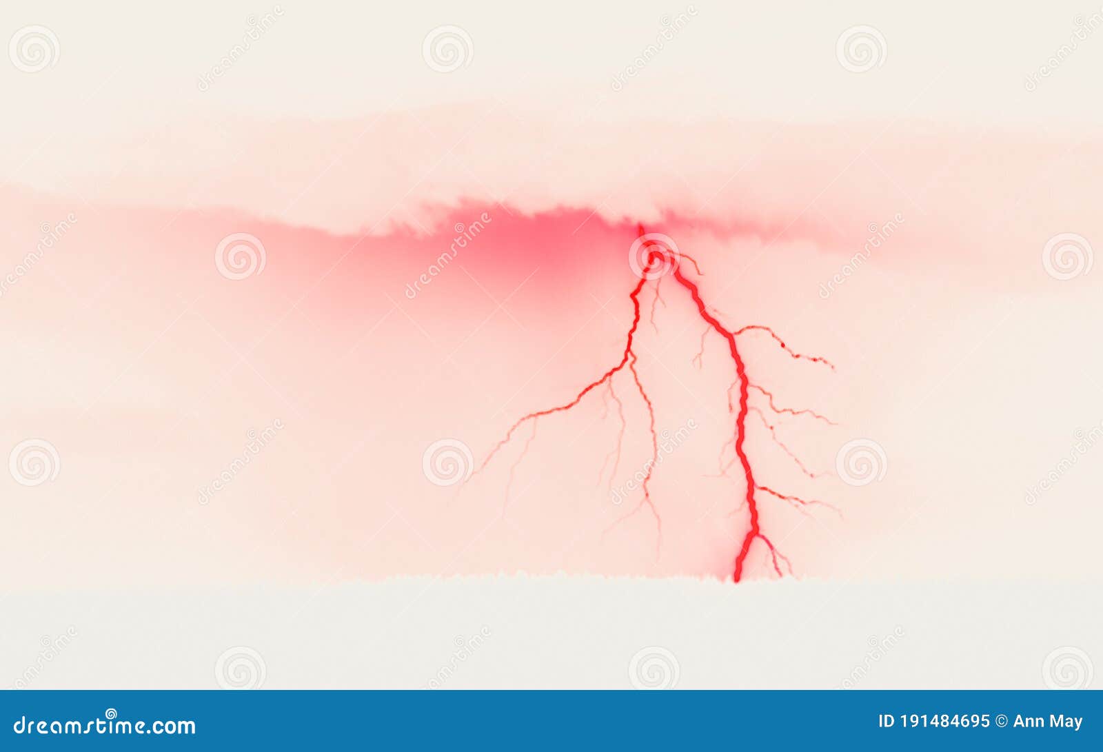 Lightning Strikes during a Strong Thunderstorm in Japanese Style Stock ...