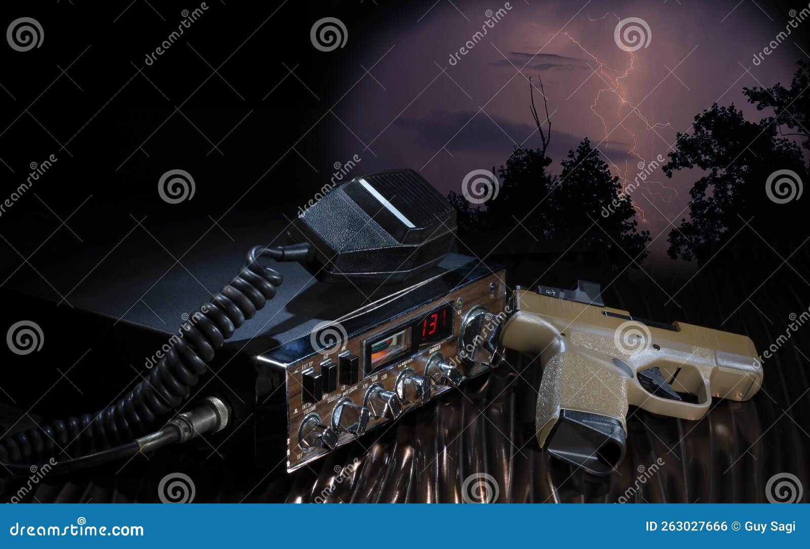 Lightning Striking Behind a Ham Radio and Gun Stock Photo - Image of ... Lightning Striking Behind a Ham Radio and Gun Stock Photo - Image of ...