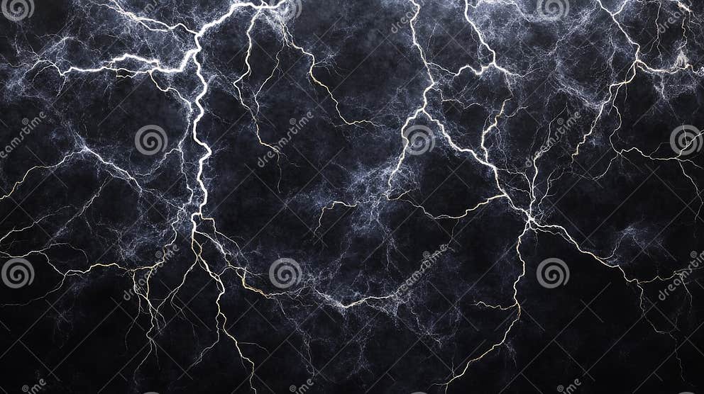 Lightning is Striking on Dark Marble Background Texture Stock Photo ...