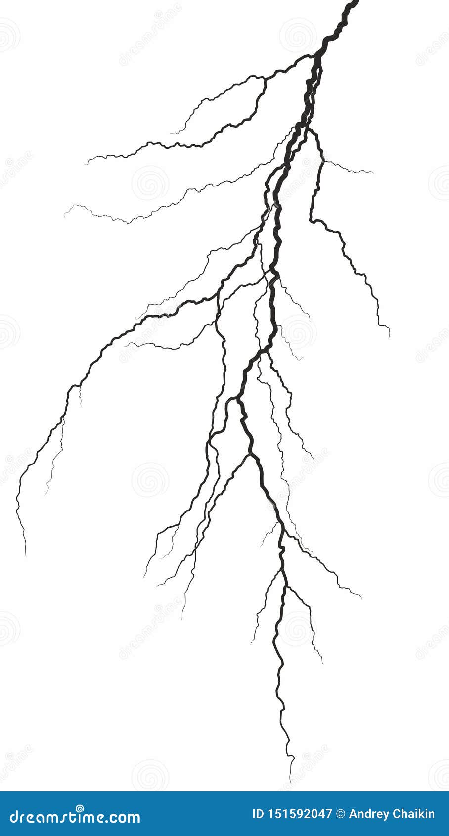 Lightning Stroke Isolated Illustration On Transparent Background ...