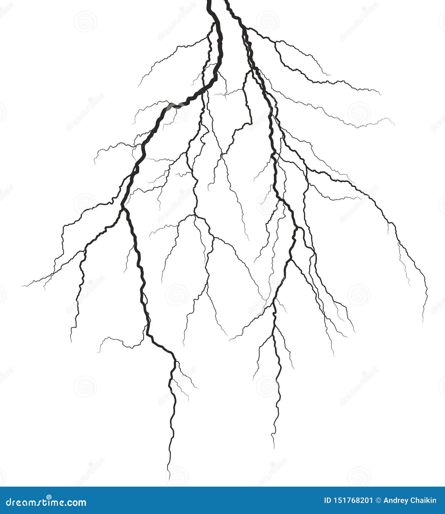 Lightning Stroke Isolated Illustration On Transparent Background ...