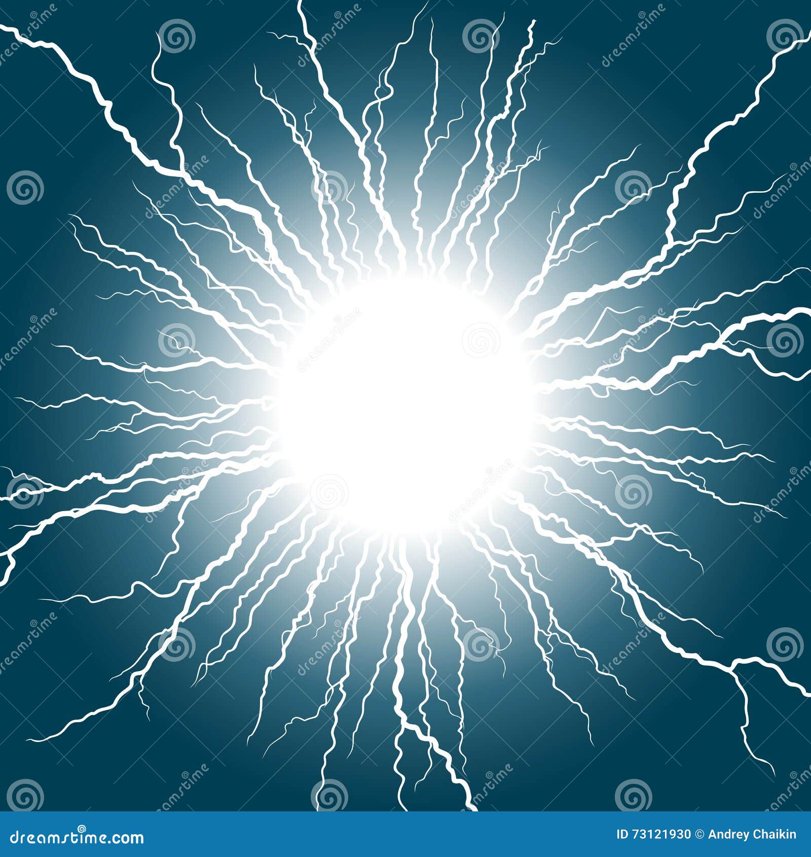 Lightning stroke. stock illustration. Illustration of weather - 73121930