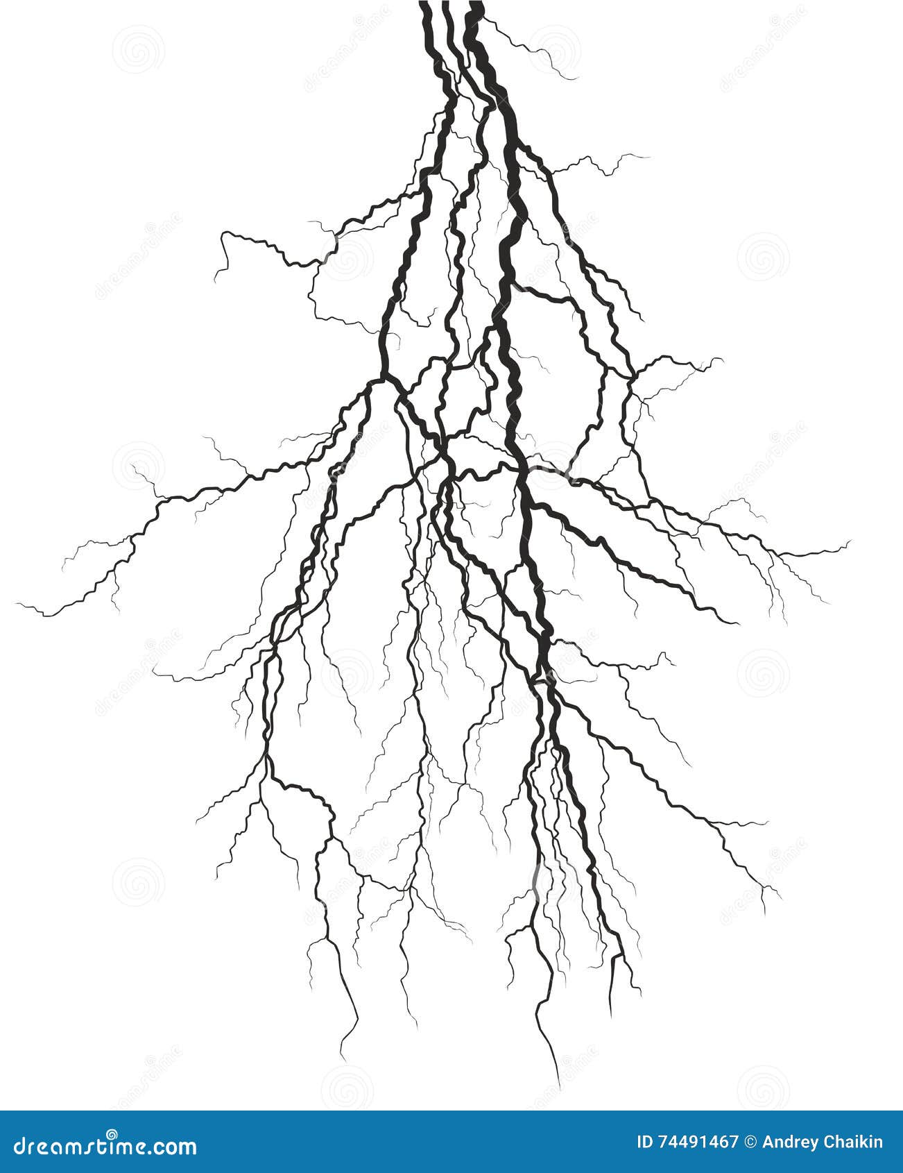 Lightning Stroke Isolated Illustration On Transparent Background ...