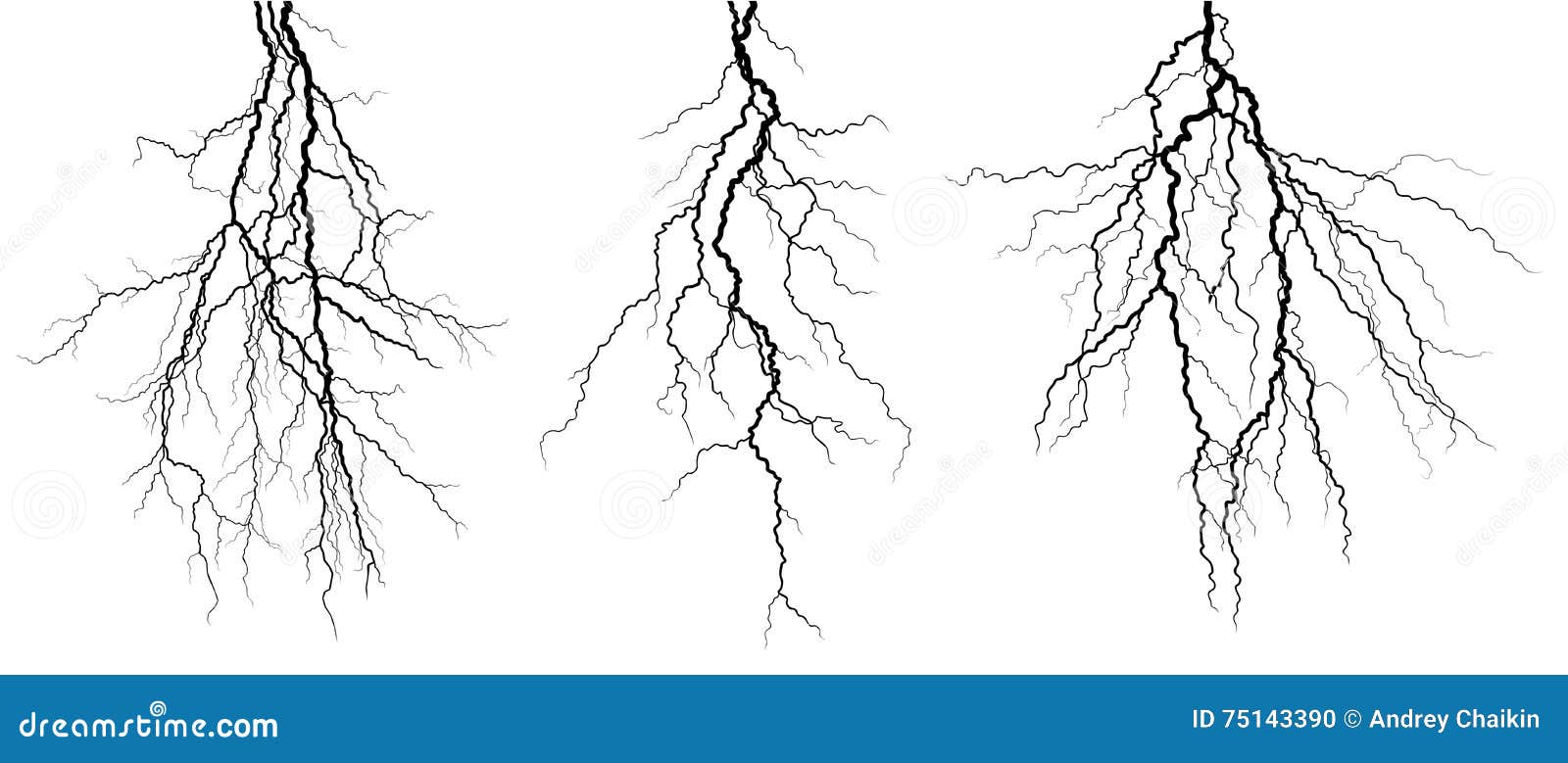 Lightning Stroke Isolated Illustration On Transparent Background ...