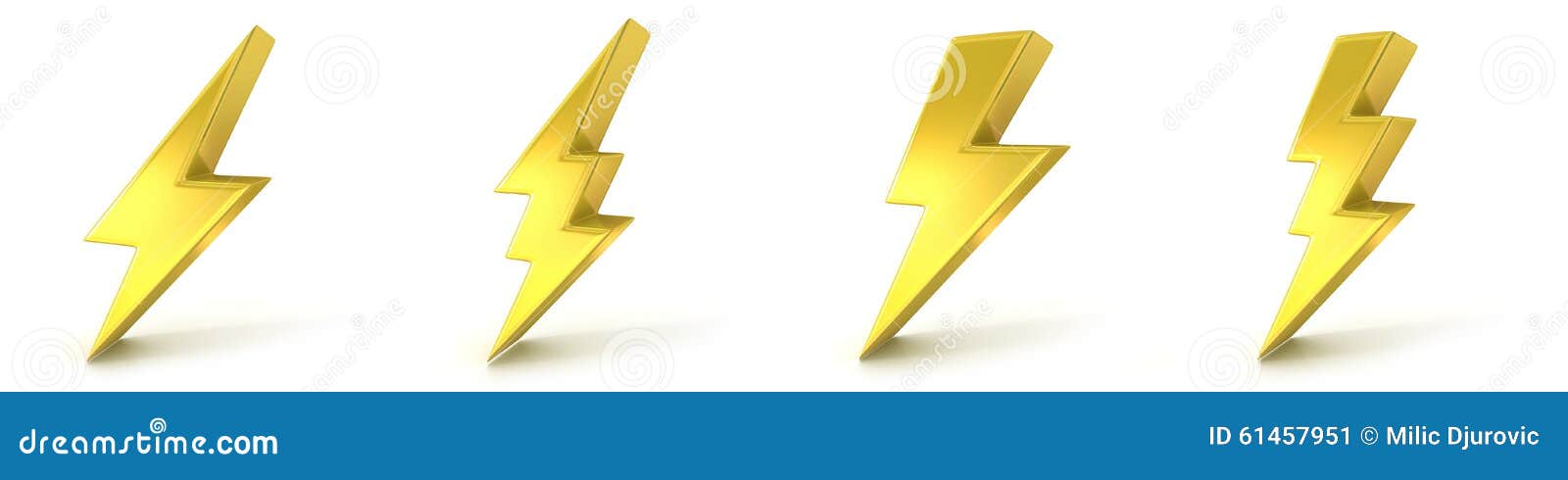 Lightning symbols stock illustration. Illustration of flare - 61457951