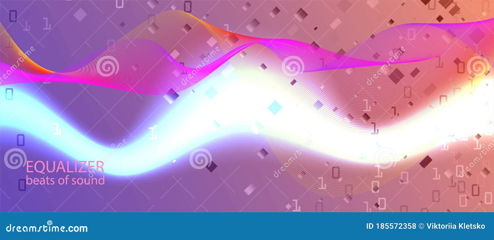 Lightning Tech Vector Equalizer. Cyber Equalizer Slide. Matrix Flying Binary Code. Neon Tech ...