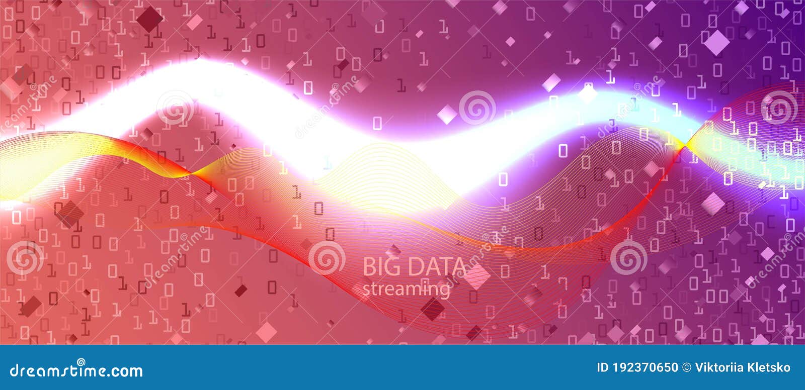 Lightning Tech Vector Presentation. Pink Blue Purple Background ...