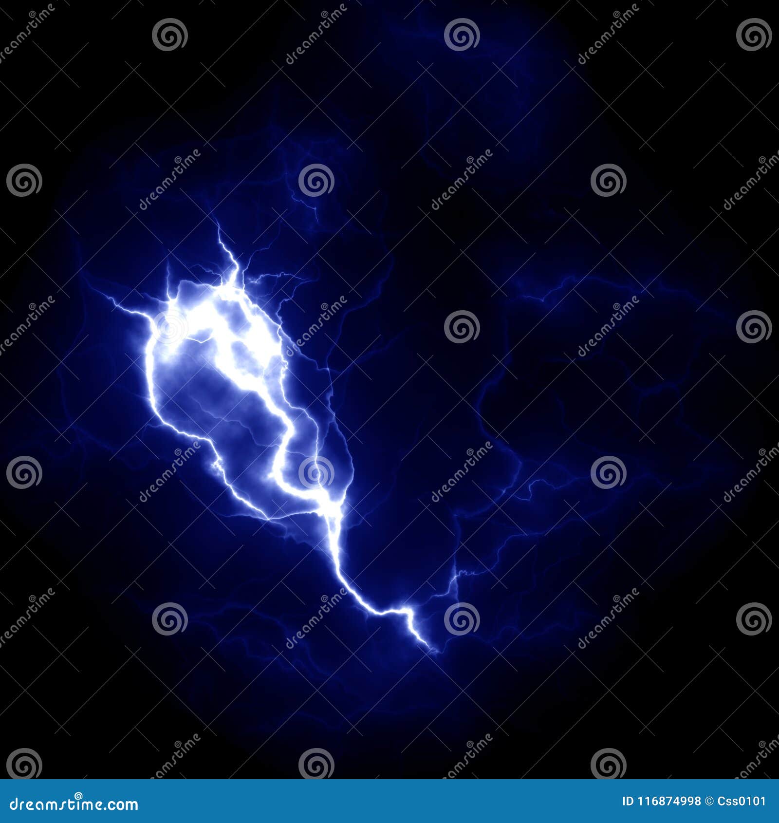 Lightning Template. Electric Thunderbolt in the Sky. Nature Image Stock ...