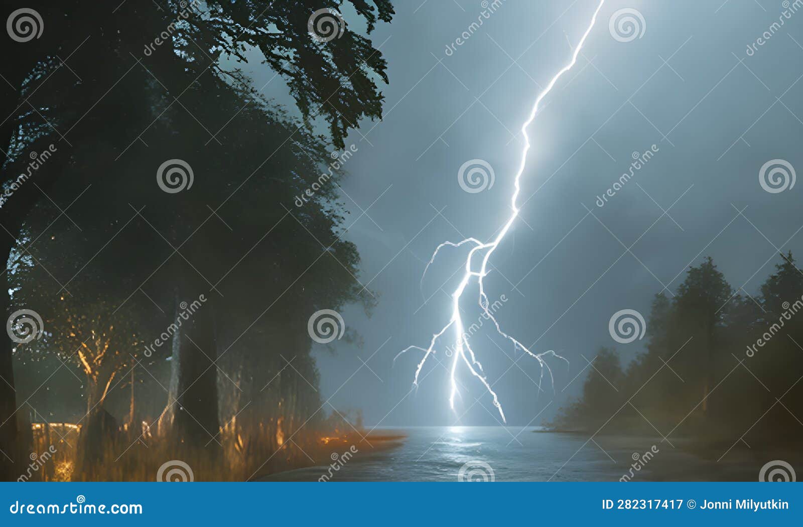Lightning Texture Using Various Shades, Realistic Digital Painting ...