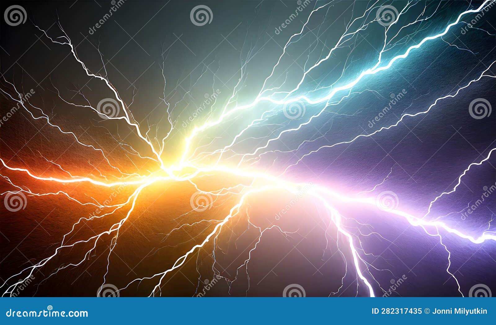 Lightning Texture Using Various Shades, Realistic Digital Painting ...