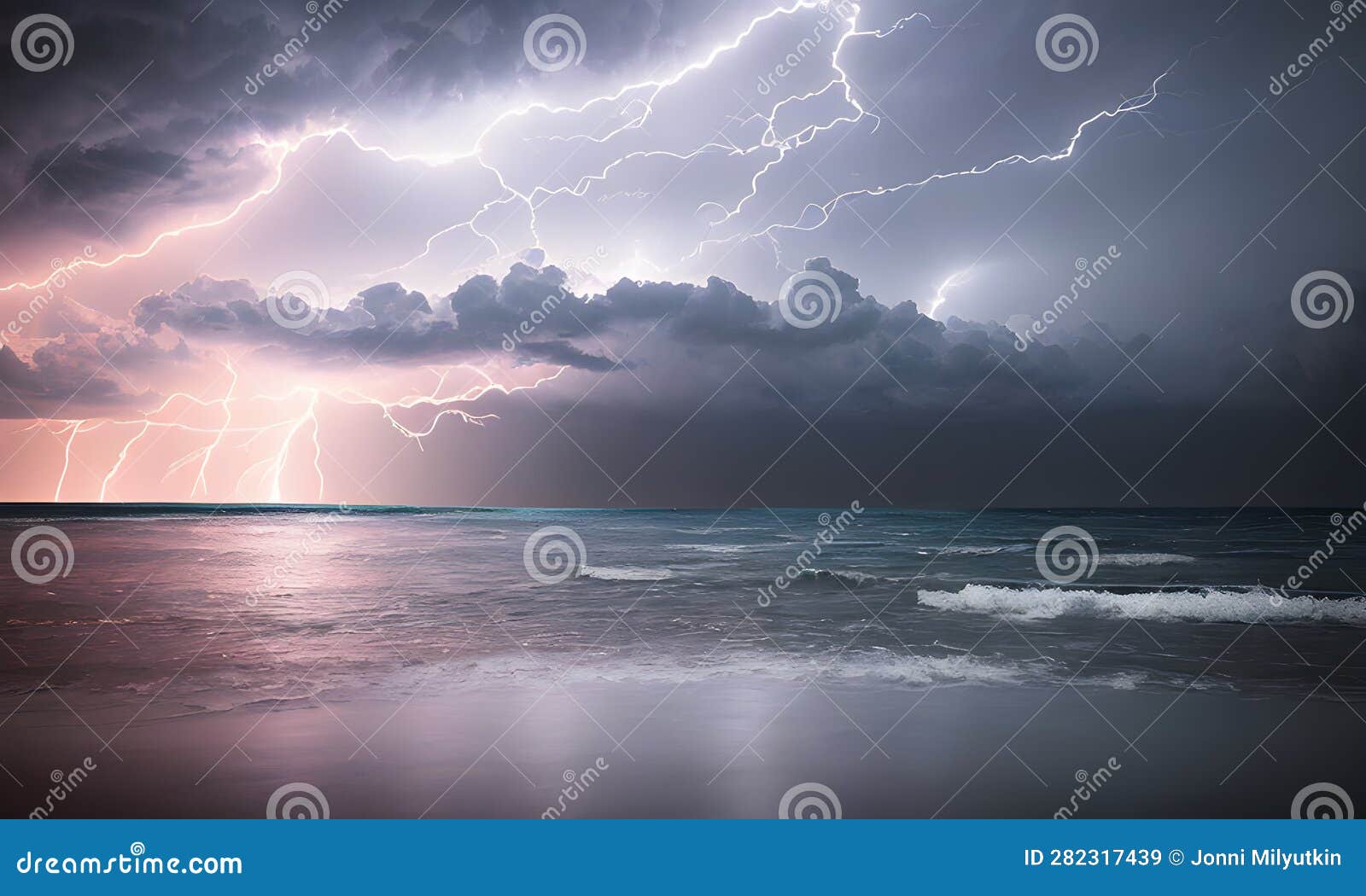 Lightning Texture Using Various Shades, Realistic Digital Painting ...