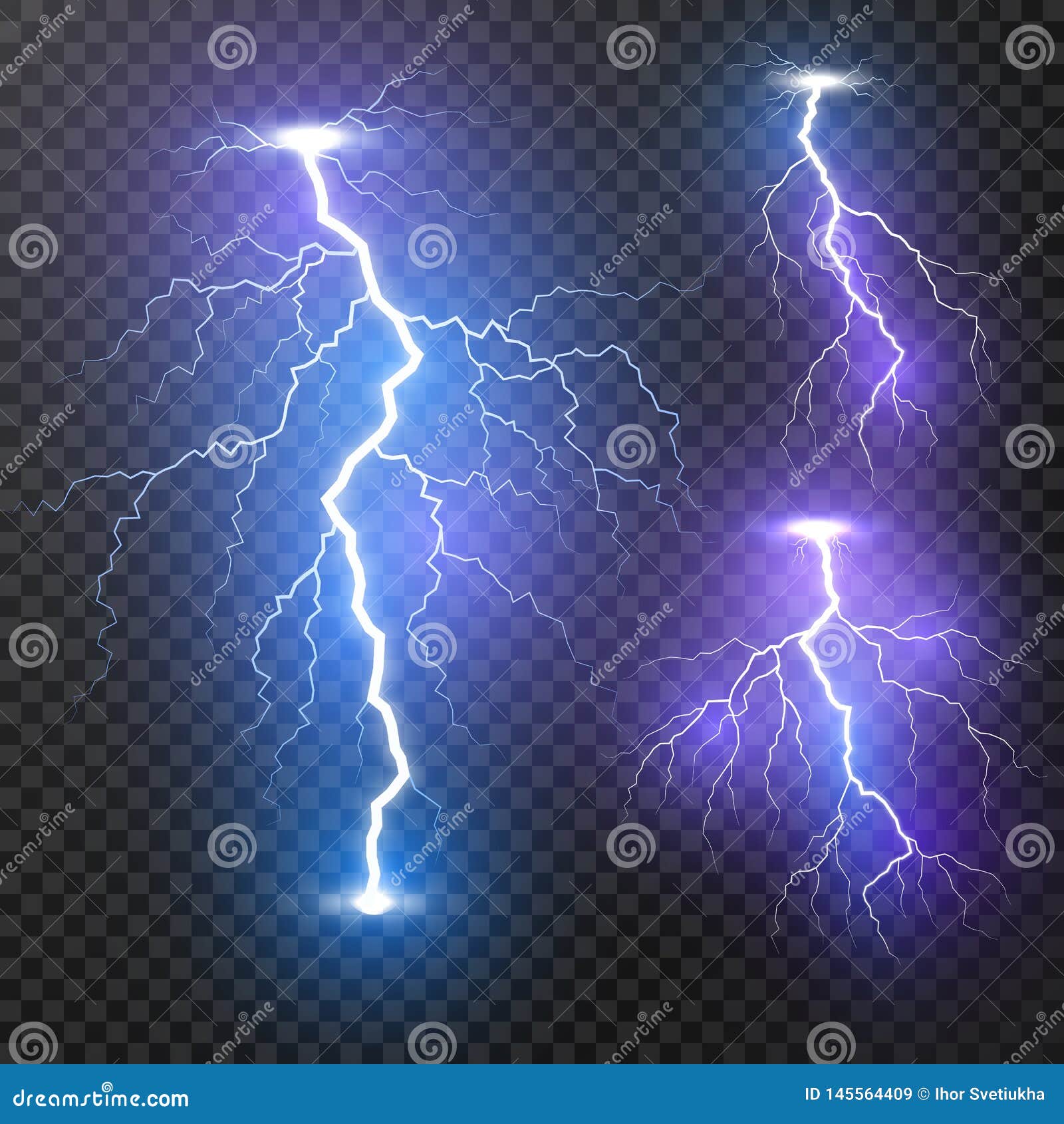 Lightning. Thunder Storm Realistic Lightnings Set. Magic and Bright ... Lightning. Thunder Storm Realistic Lightnings Set. Magic and Bright ...