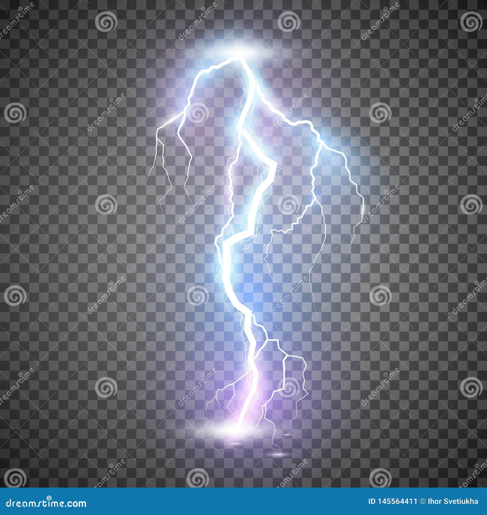 Lightning. Thunder Storm Realistic Lightning. Magic And Bright Light ...