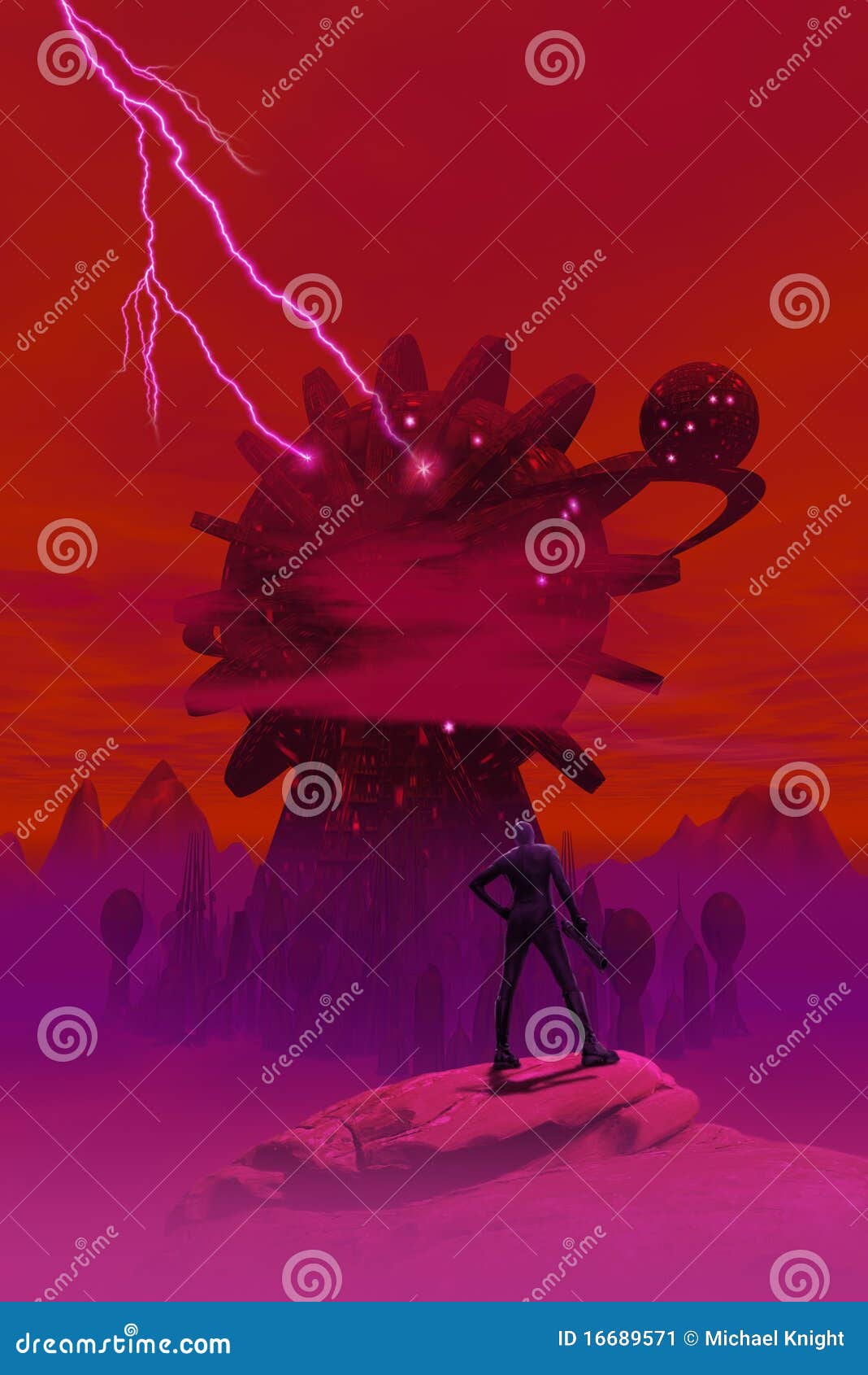 Lightning Tower Stock Image | CartoonDealer.com #16689571