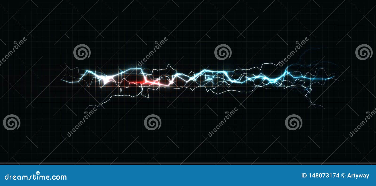 Lightning Various Colors Set, Glowing Thunderbolt And Brightning Power ...